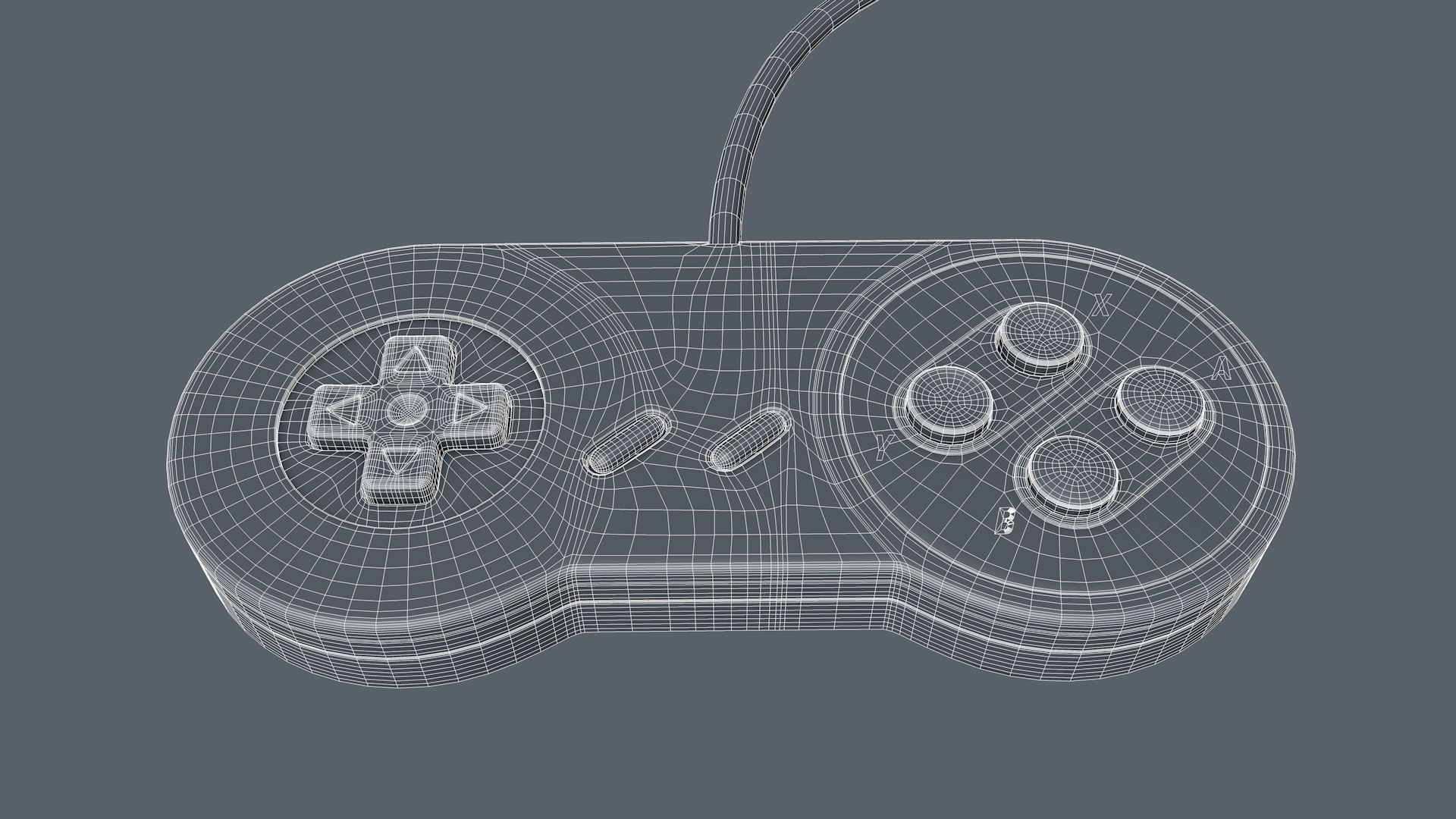3D super nes controller - TurboSquid 1279980