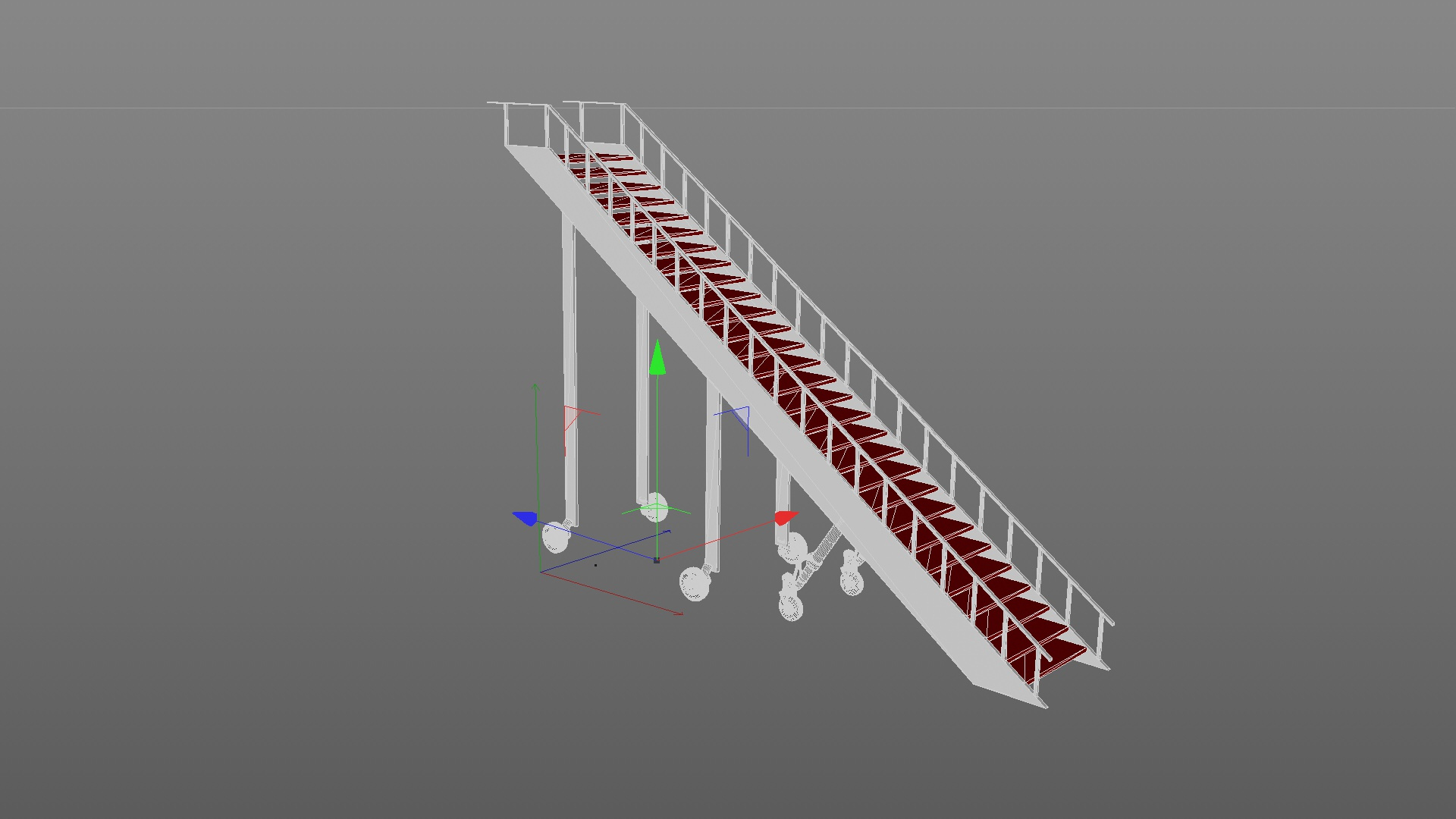 3D Airplane Stairs model - TurboSquid 1957811