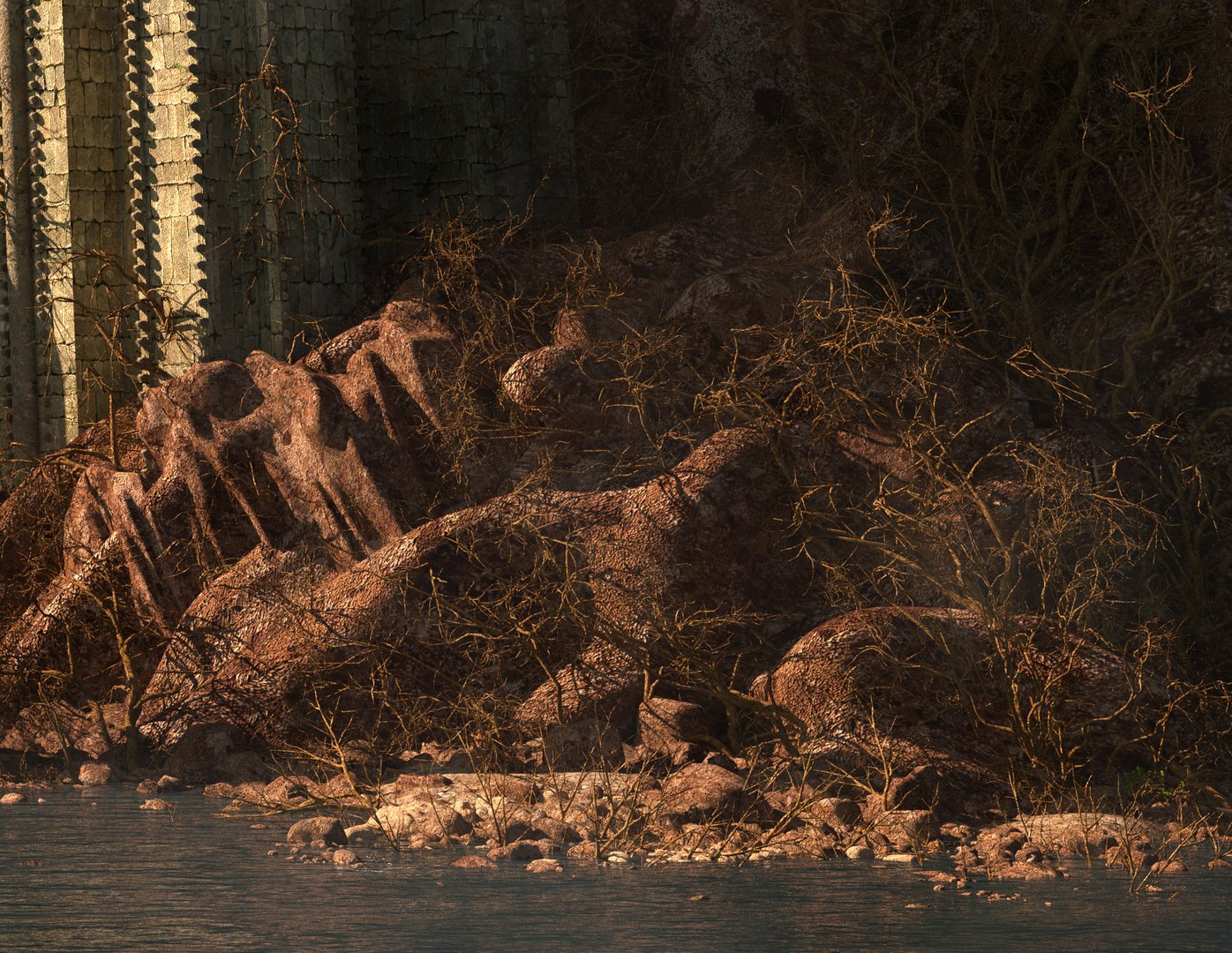 Fantasy Sunset Towers Environment 3D - TurboSquid 1887866