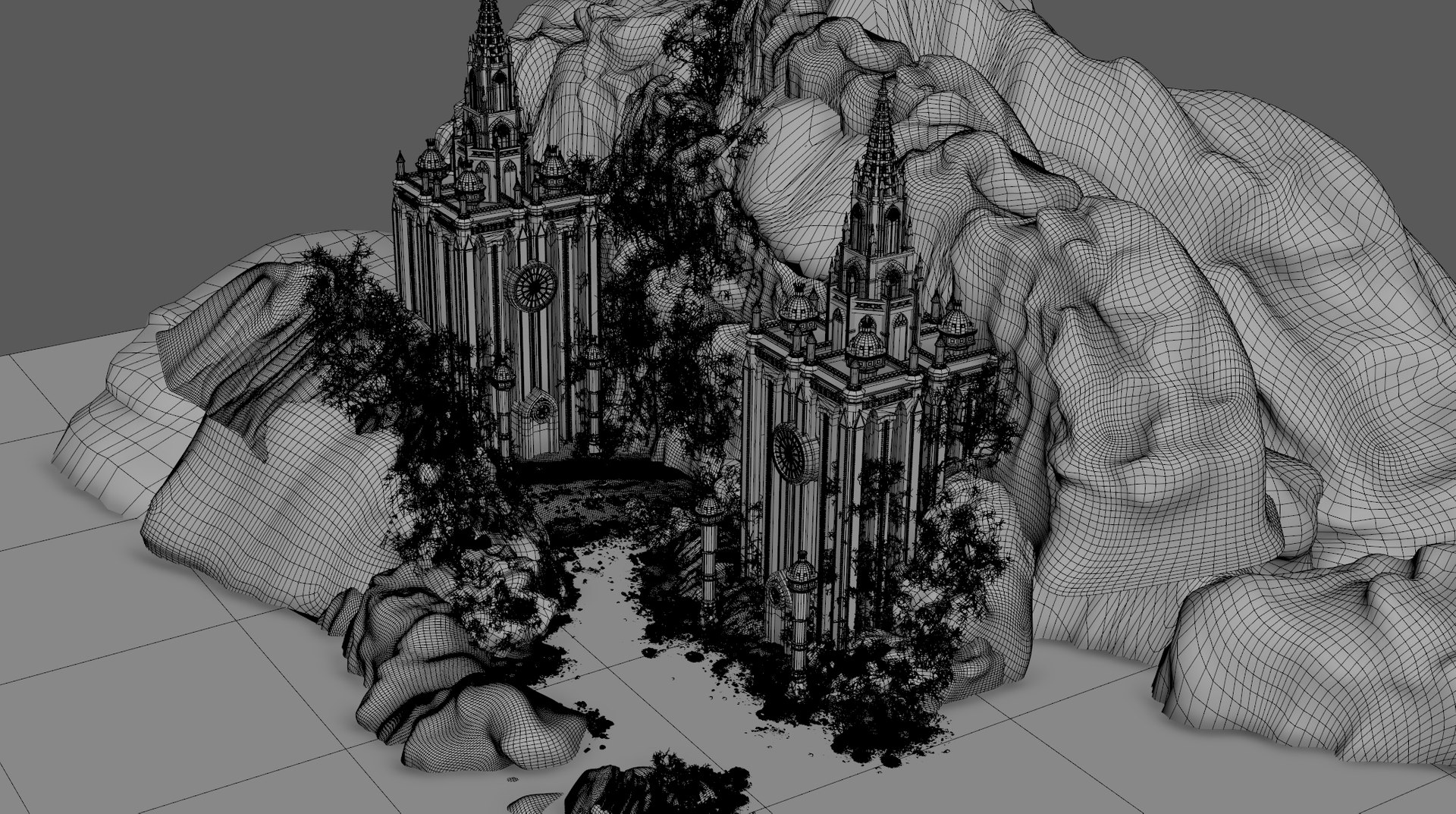 Fantasy Sunset Towers Environment 3D - TurboSquid 1887866