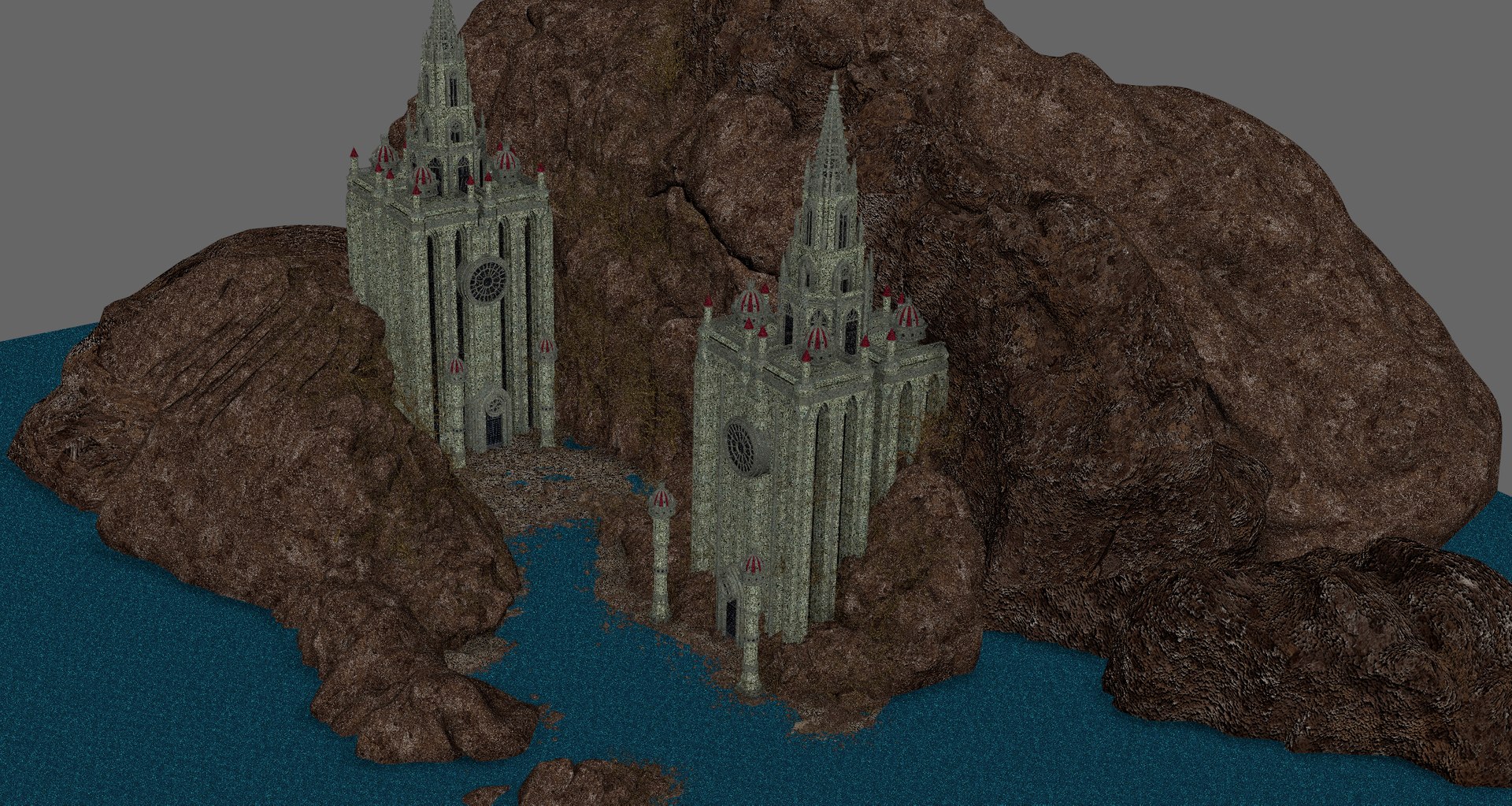 Fantasy Sunset Towers Environment 3D - TurboSquid 1887866