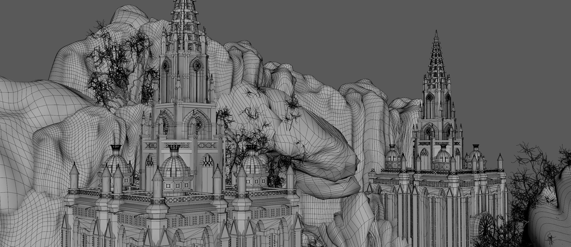 Fantasy Sunset Towers Environment 3D - TurboSquid 1887866