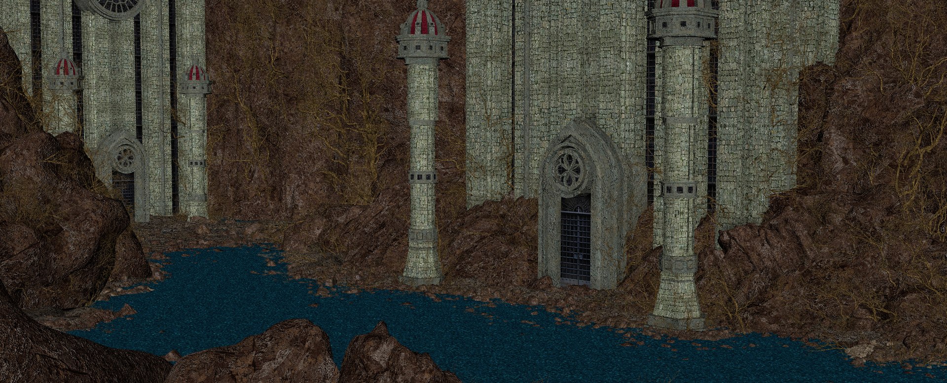 Fantasy Sunset Towers Environment 3D - TurboSquid 1887866