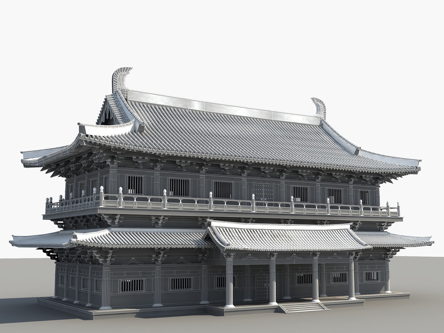 3D Chinese Ancient Architecture 9 Model - TurboSquid 2220828