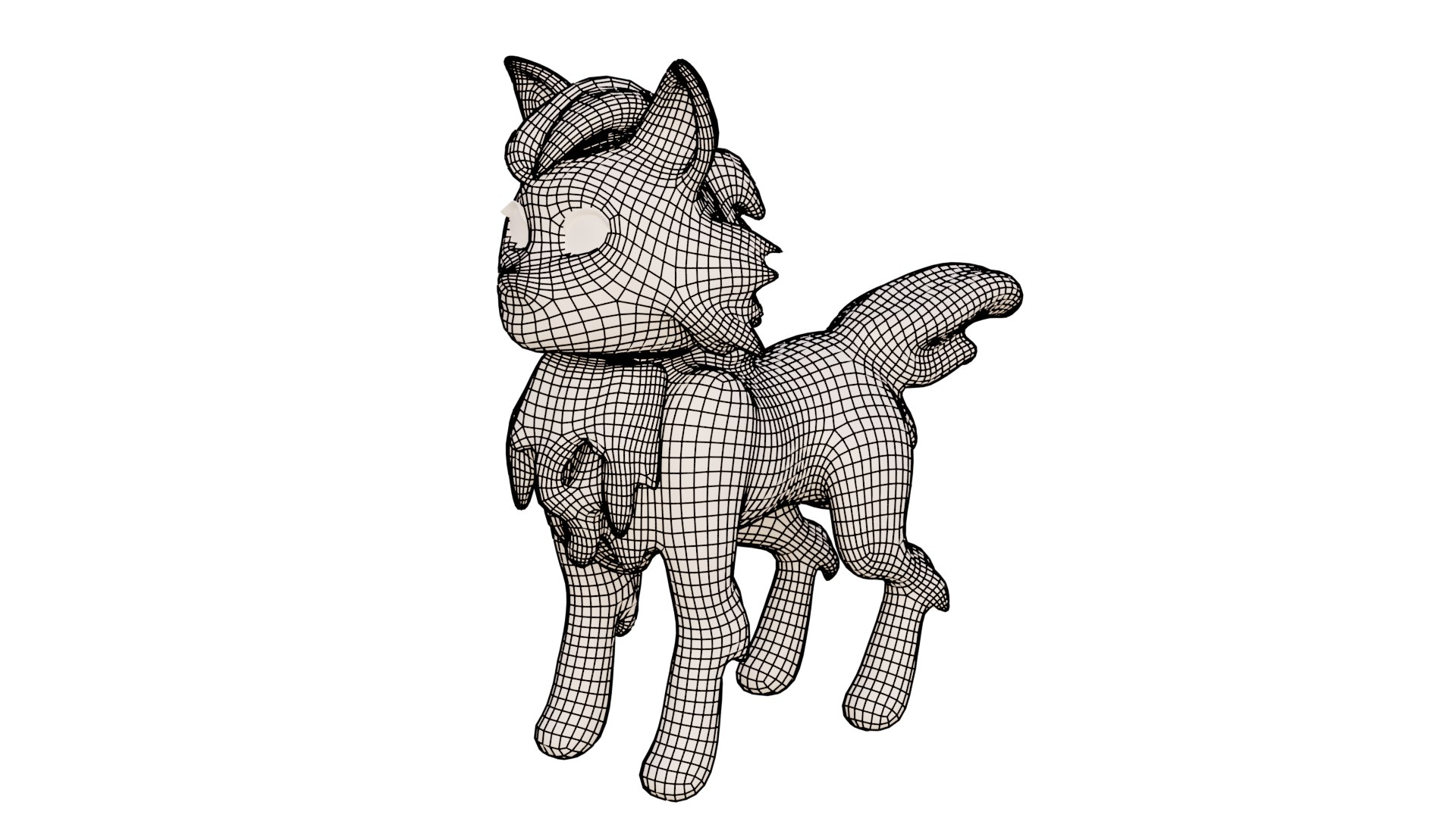 Stylized Purple Cat 3D Model - TurboSquid 2067258