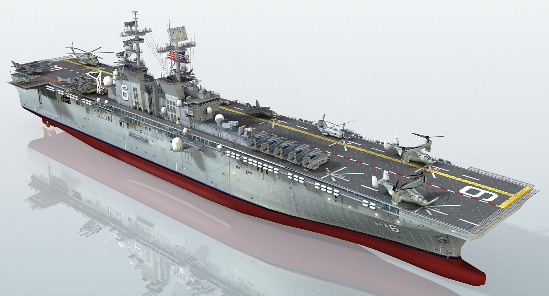 Uss America Lha-6 3d 3ds