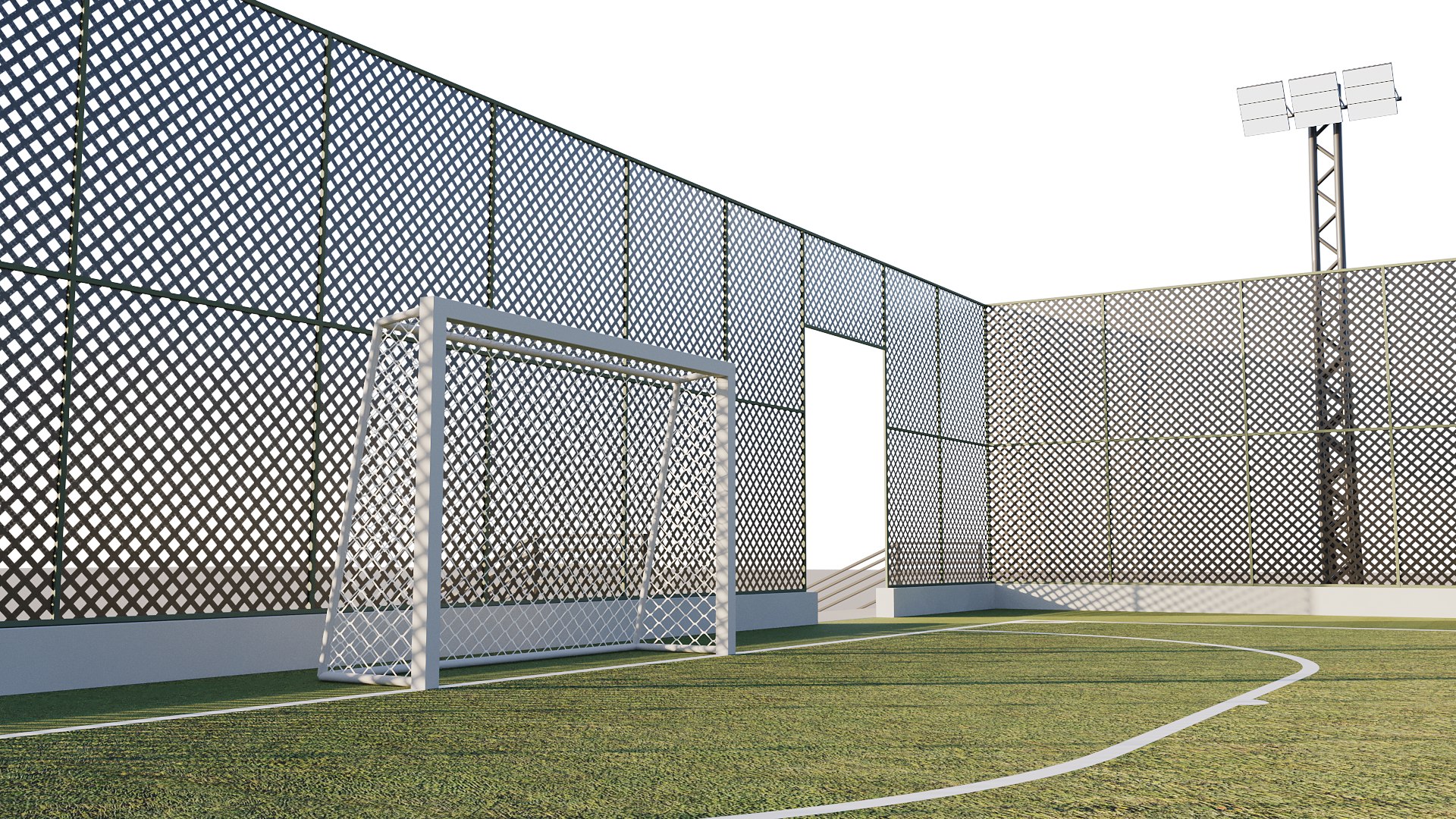 Mini Football Stadium 3D Model - TurboSquid 2086213