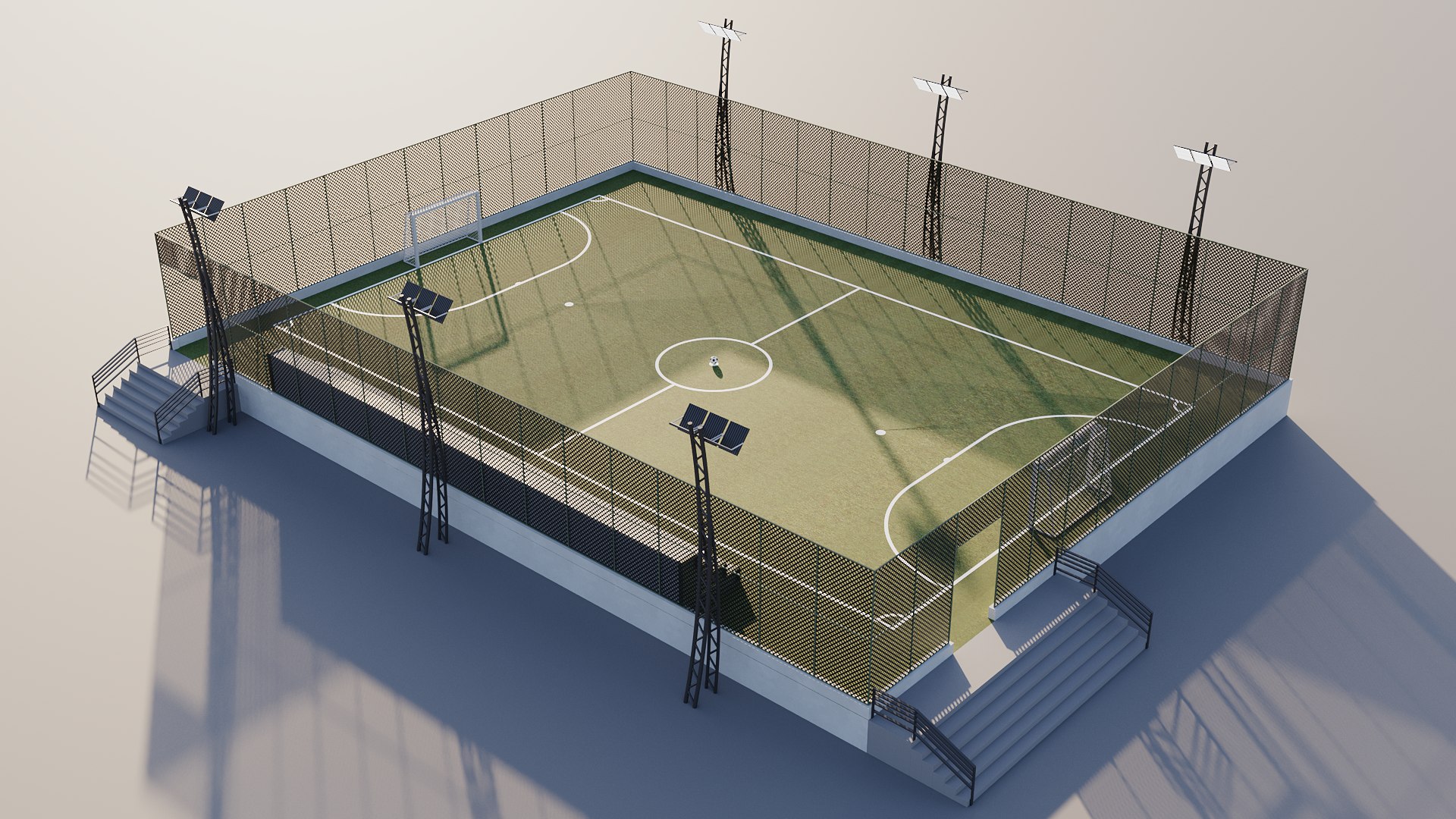 Mini Football Stadium 3D Model - TurboSquid 2086213