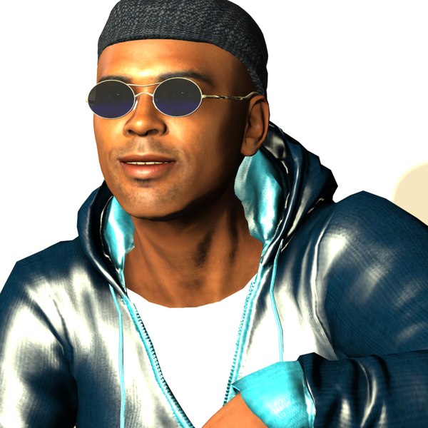 frank golfer human male 3d model