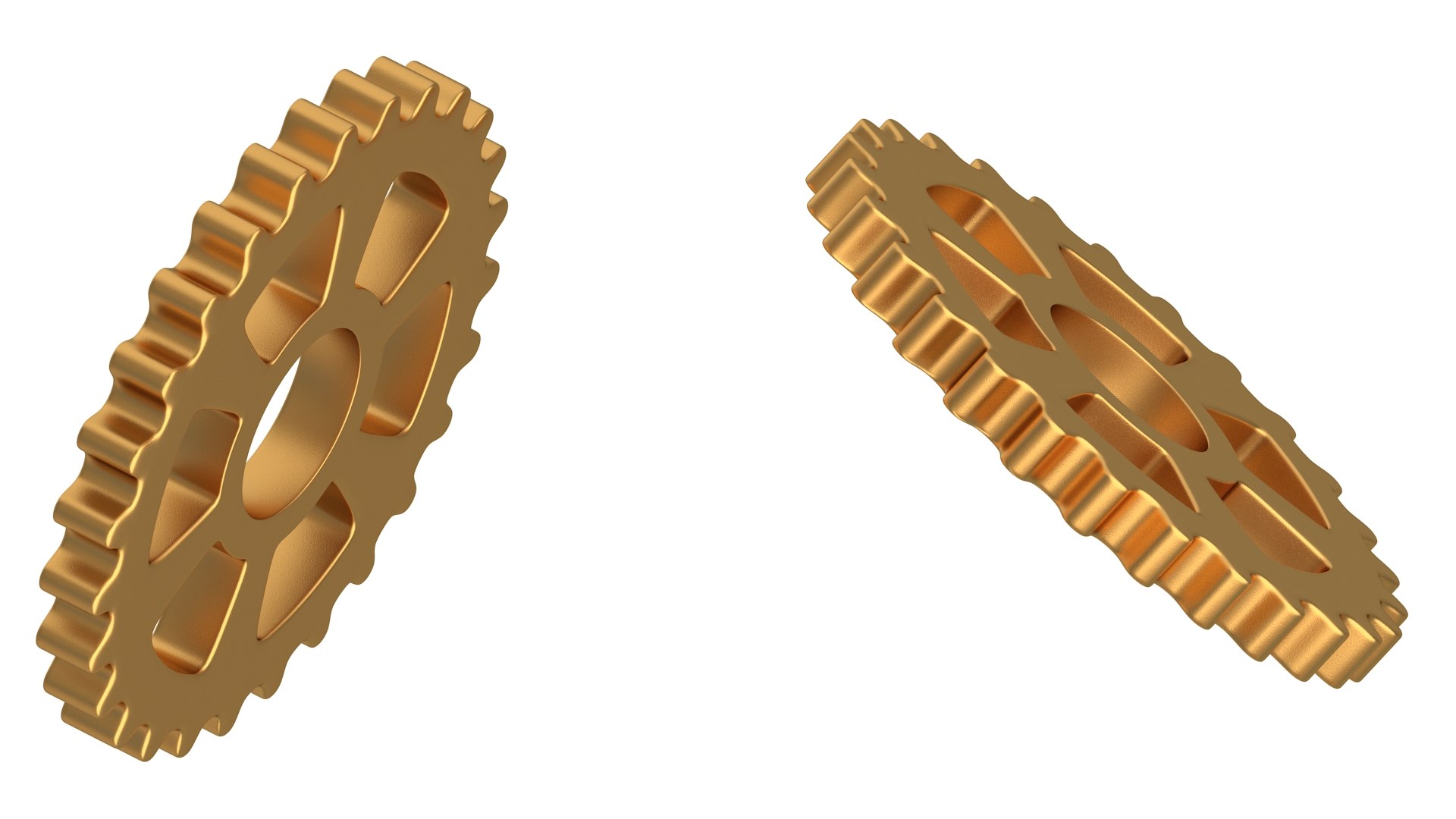 Gold Gear 01 3D Model - TurboSquid 1985103