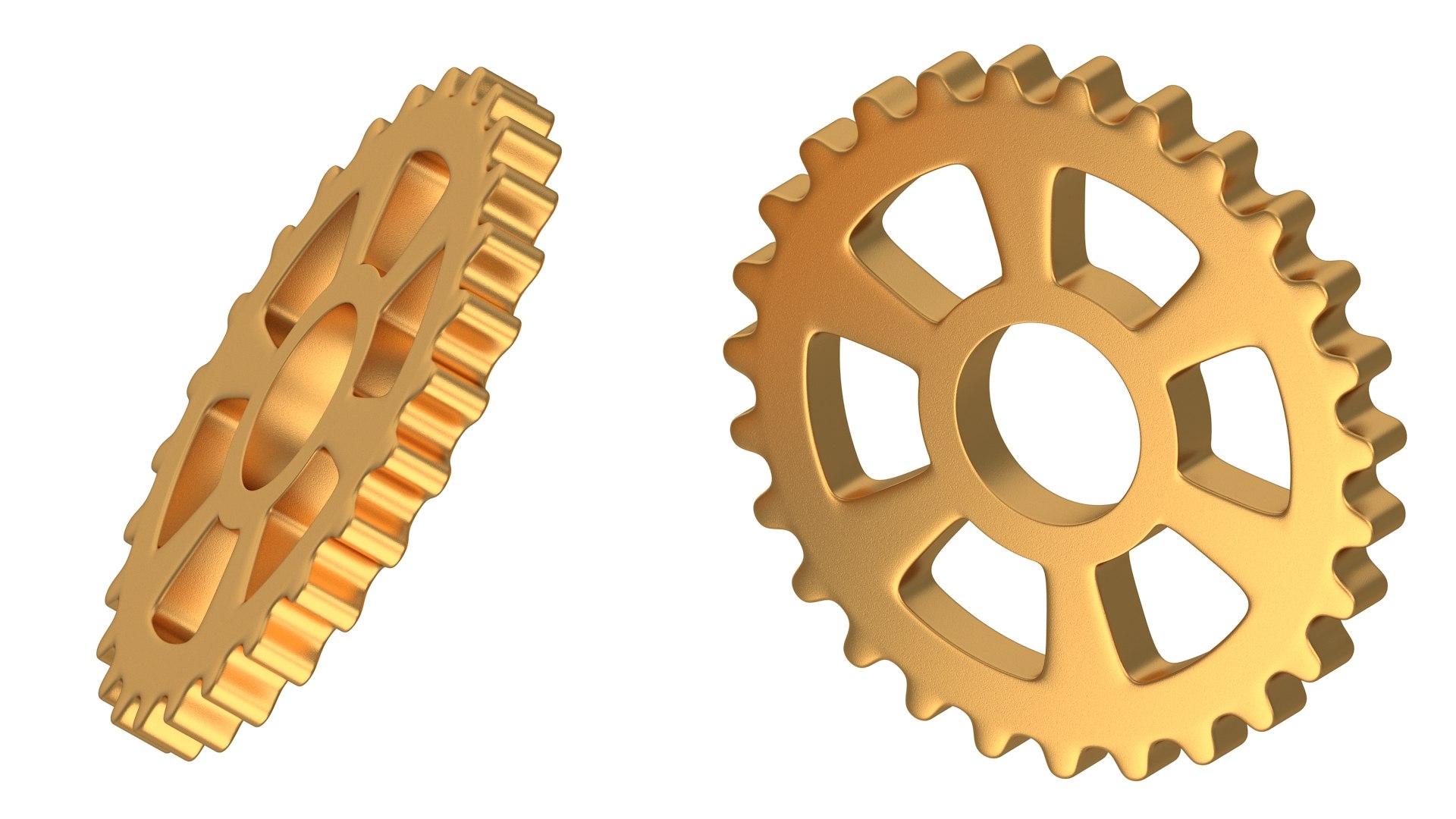 Gold Gear 01 3D Model - TurboSquid 1985103