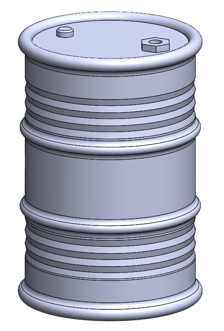3D oil barrel model - TurboSquid 1202819