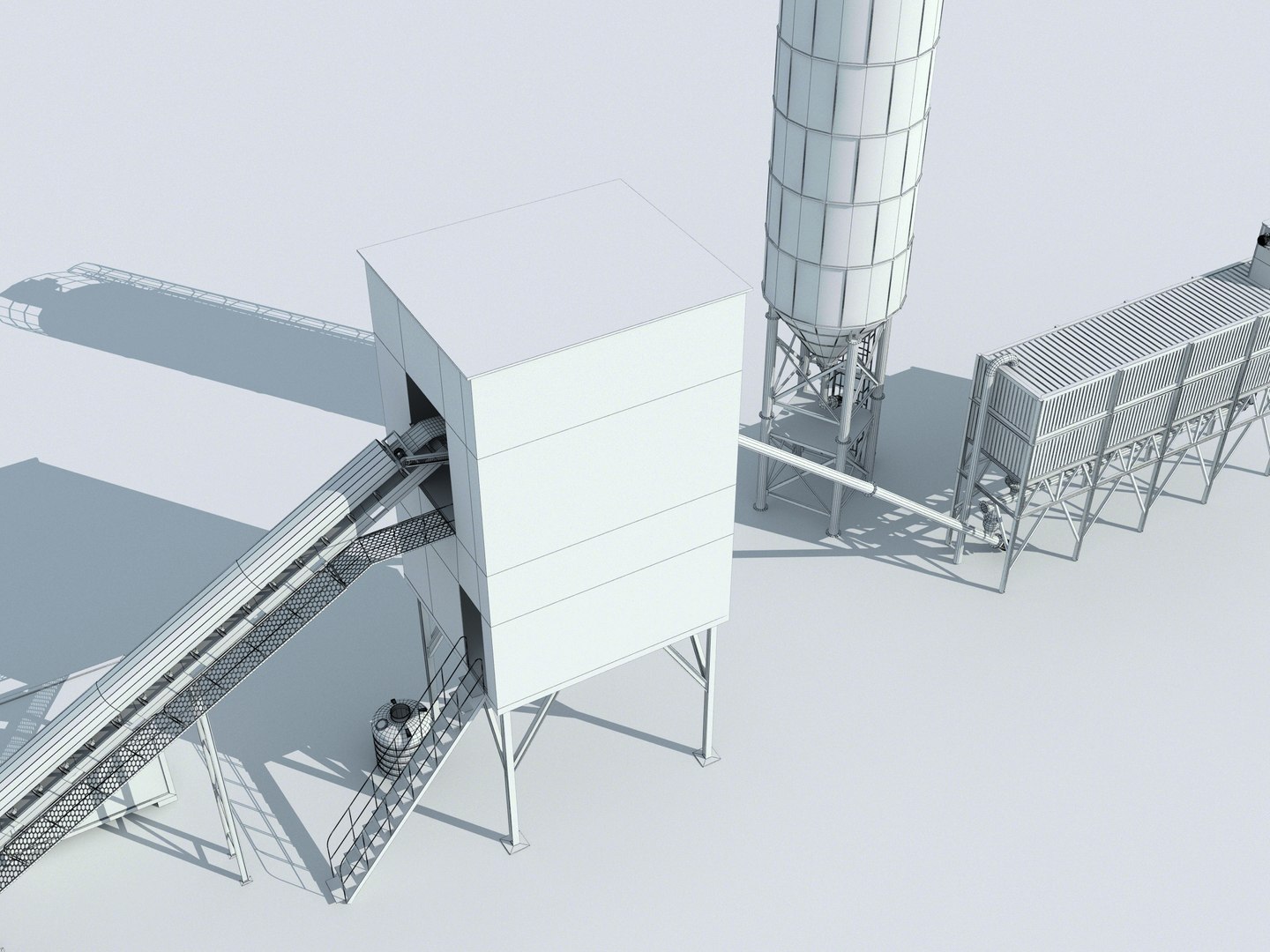 3D Concrete Batching Plant - TurboSquid 2457135