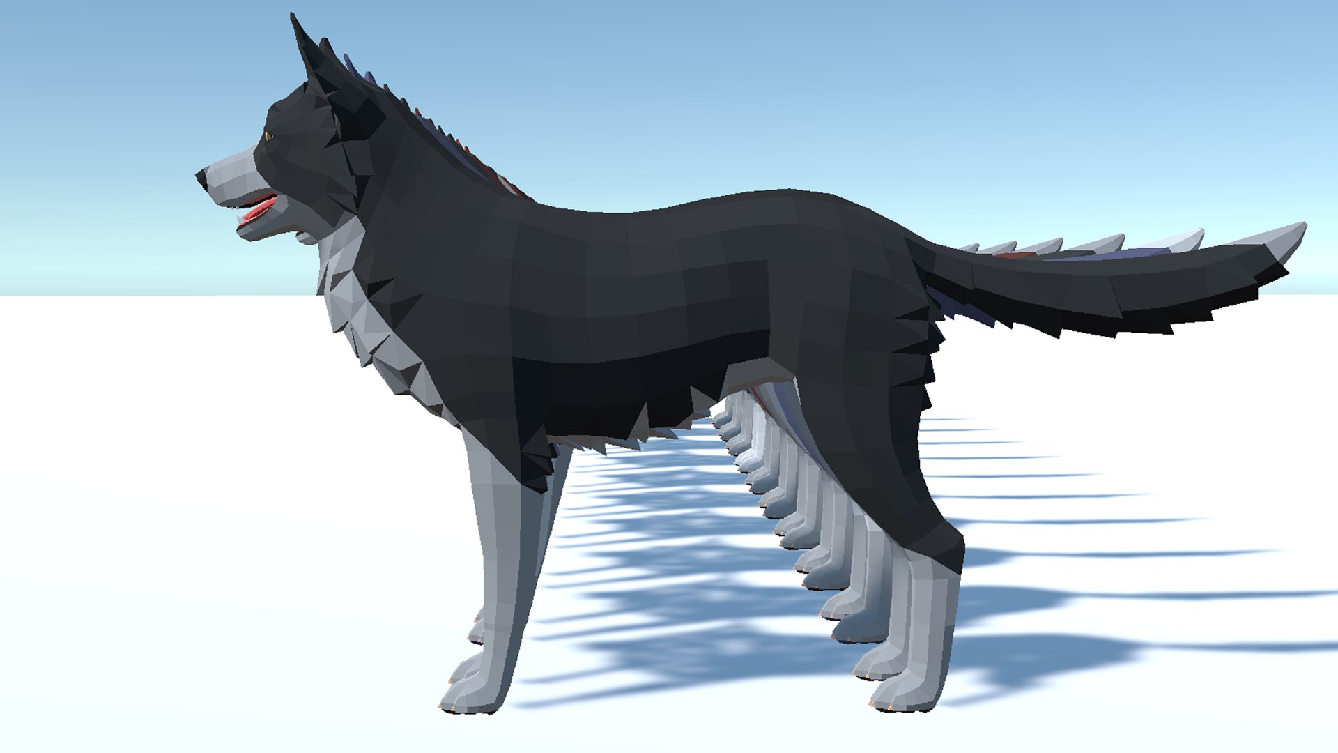 3D LowPoly Dog - Border Collie - TurboSquid 2063220