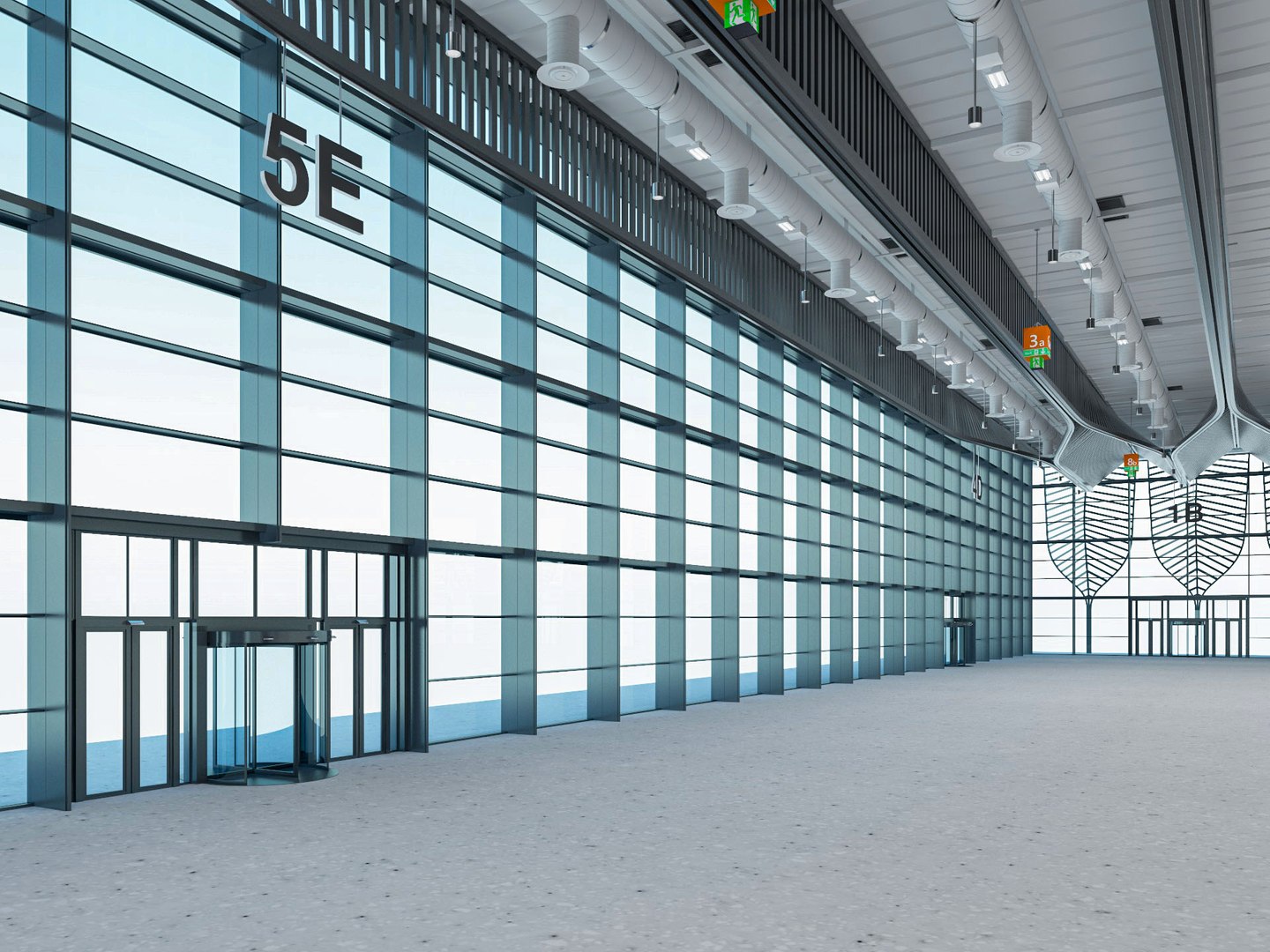 Exhibition Hall Interior And Exterior 11 Model - TurboSquid 2056813