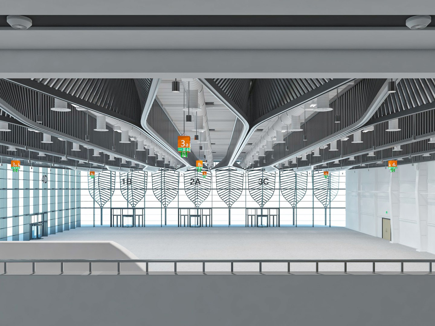 Exhibition Hall Interior And Exterior 11 Model - TurboSquid 2056813