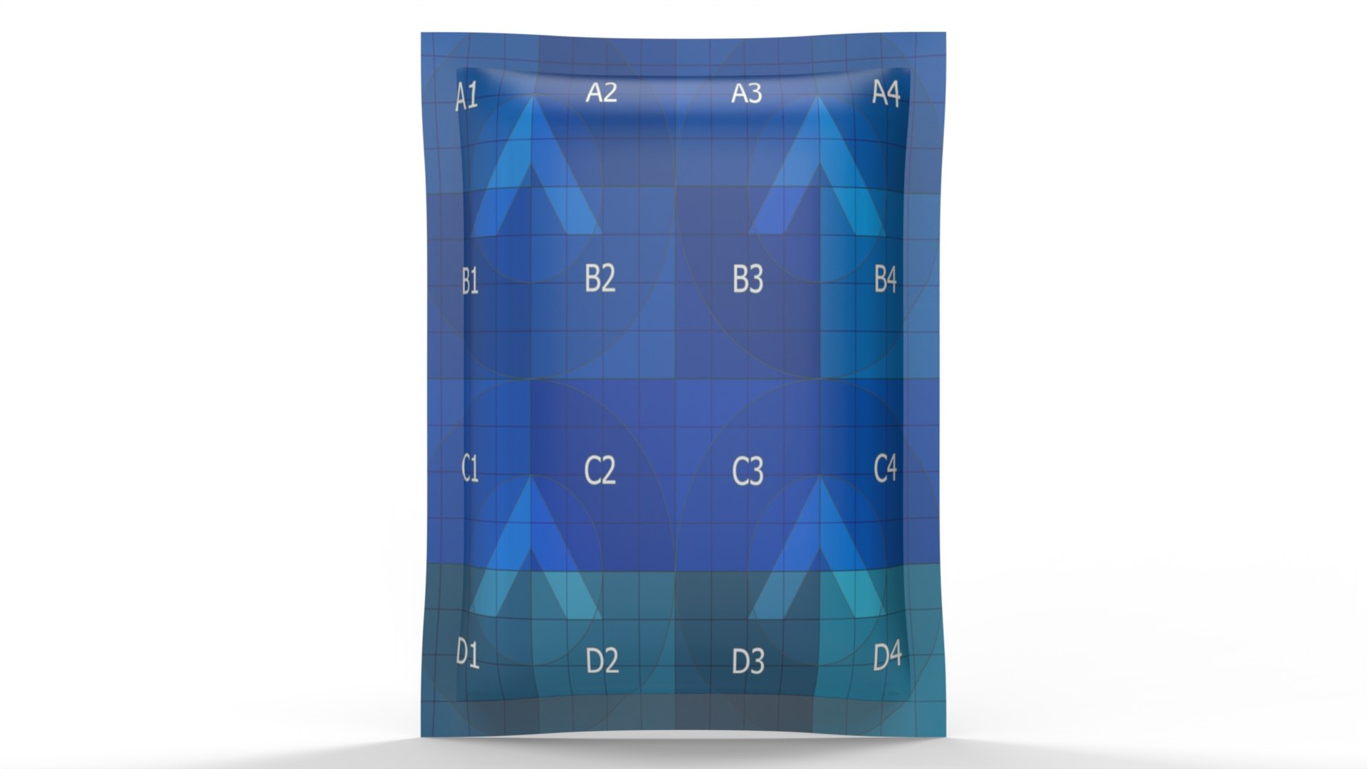 3D Model Sachet 130x180mm - 4 Seals Packaging Mockup - TurboSquid 2227285