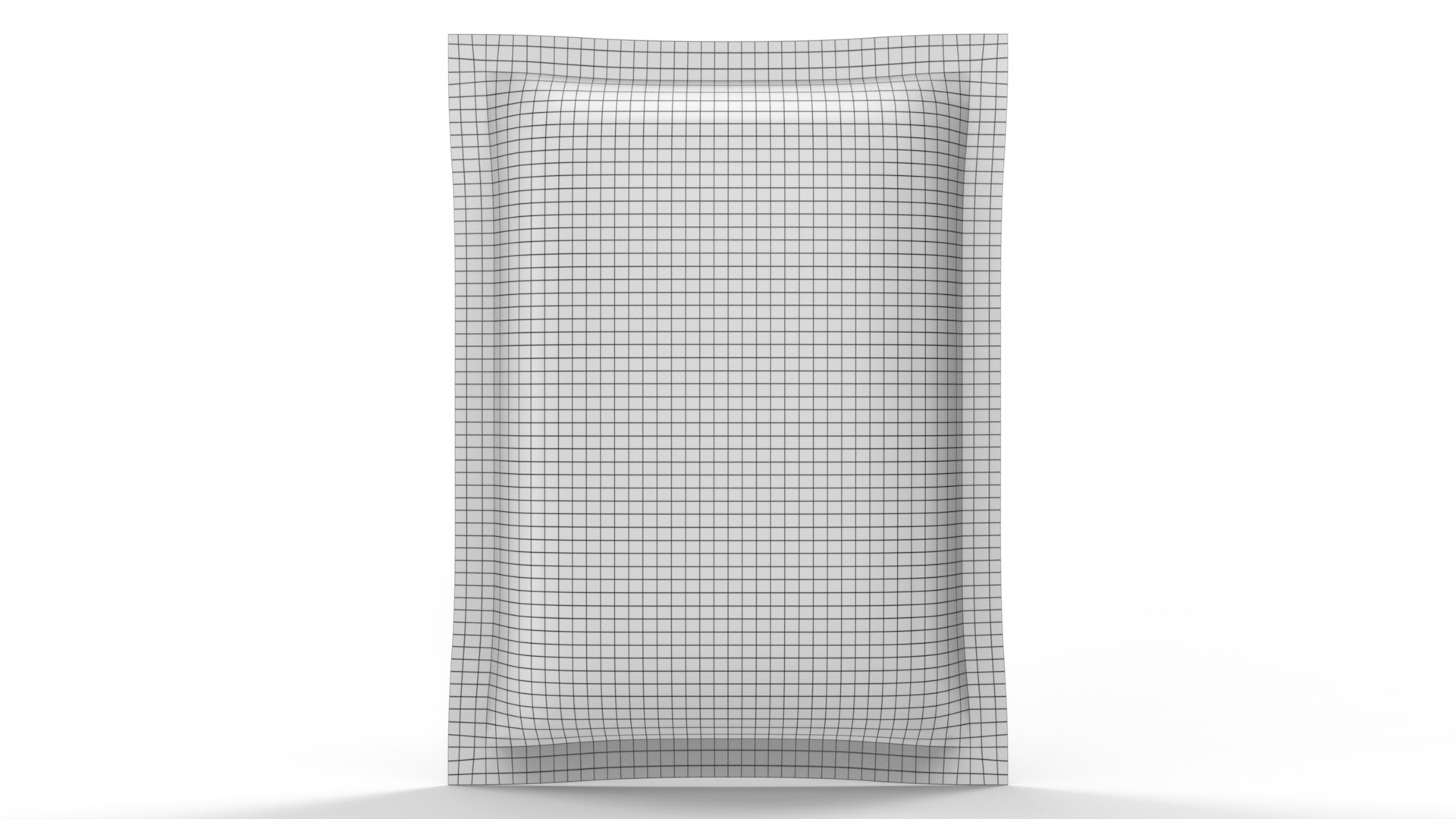 3D Model Sachet 130x180mm - 4 Seals Packaging Mockup - TurboSquid 2227285