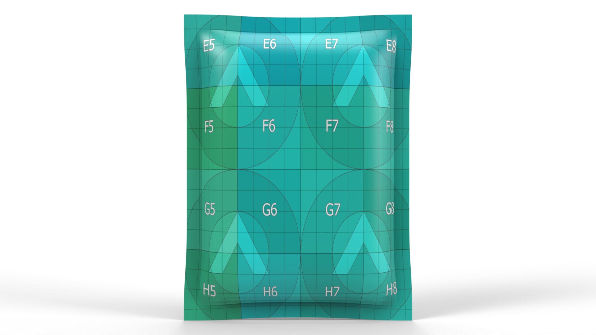 3D Model Sachet 130x180mm - 4 Seals Packaging Mockup - TurboSquid 2227285