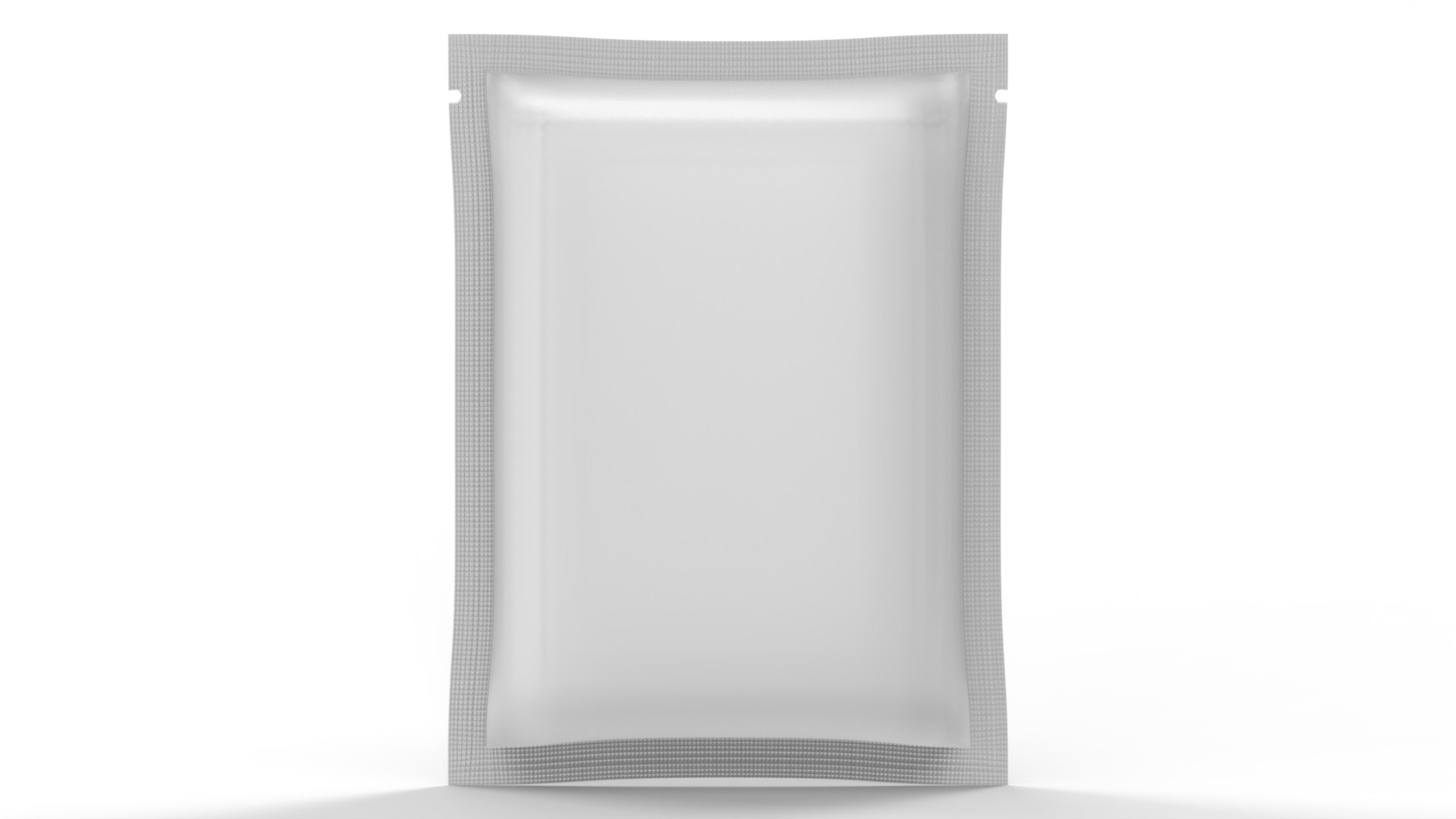 3D Model Sachet 130x180mm - 4 Seals Packaging Mockup - TurboSquid 2227285