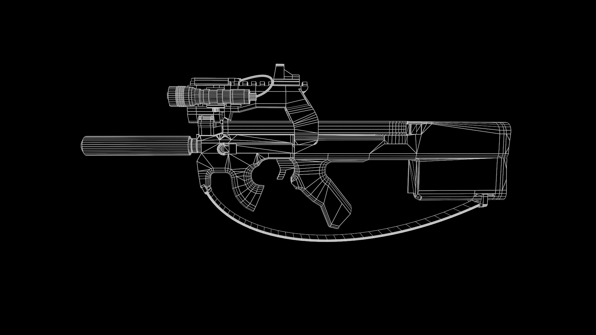 P90 SMG Fps - Tps Model - TurboSquid 2405655