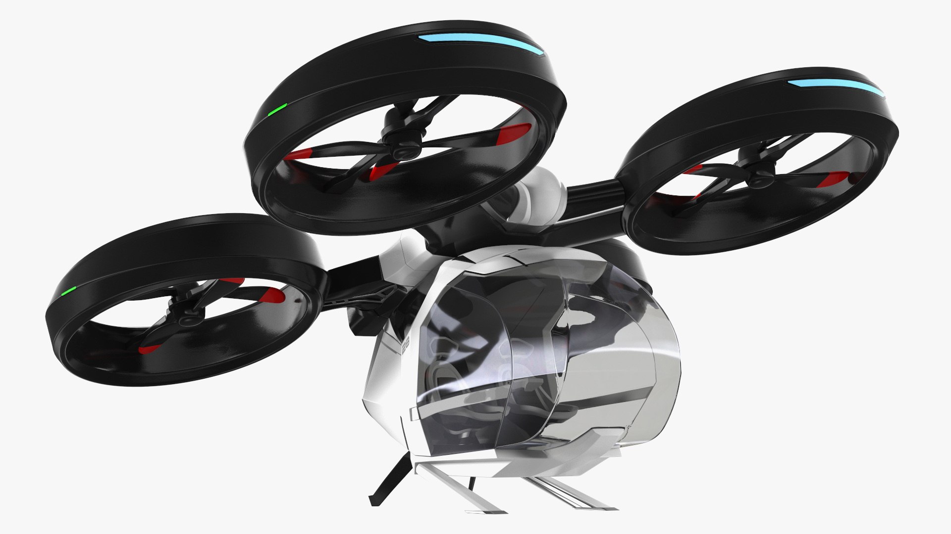 3D SciFi Futuristic Passenger Drone Rigged for Cinema 4D - TurboSquid ...