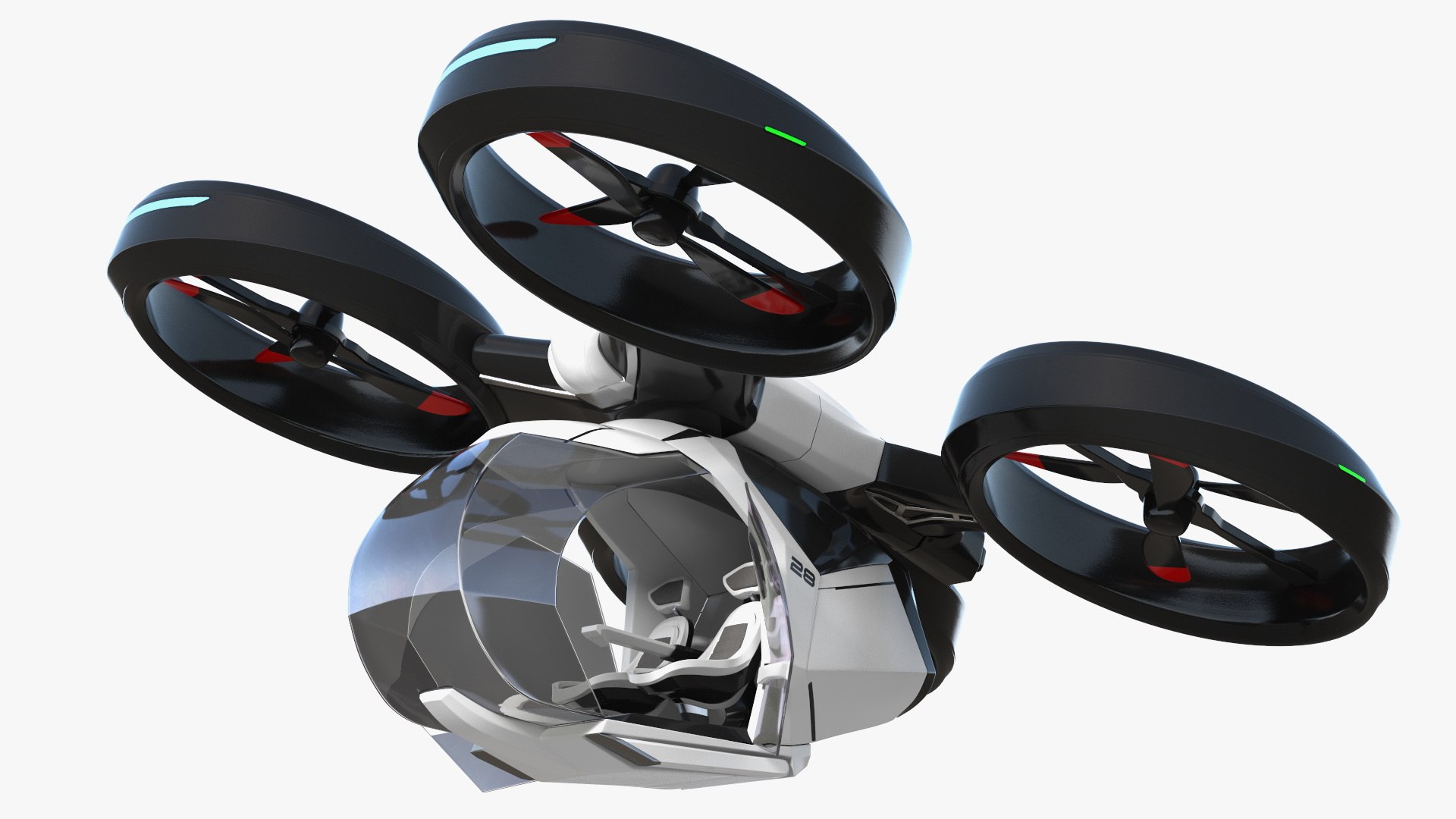 3D SciFi Futuristic Passenger Drone Rigged for Cinema 4D - TurboSquid ...