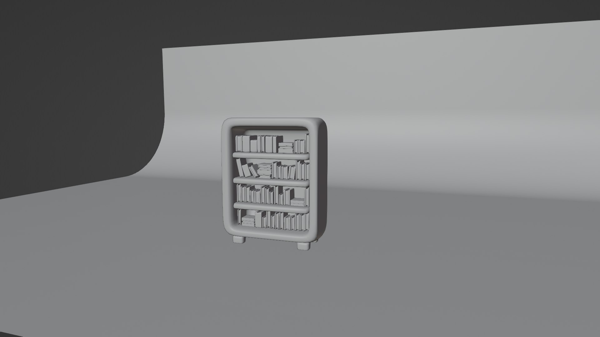 3D Book Case Model - TurboSquid 2020116