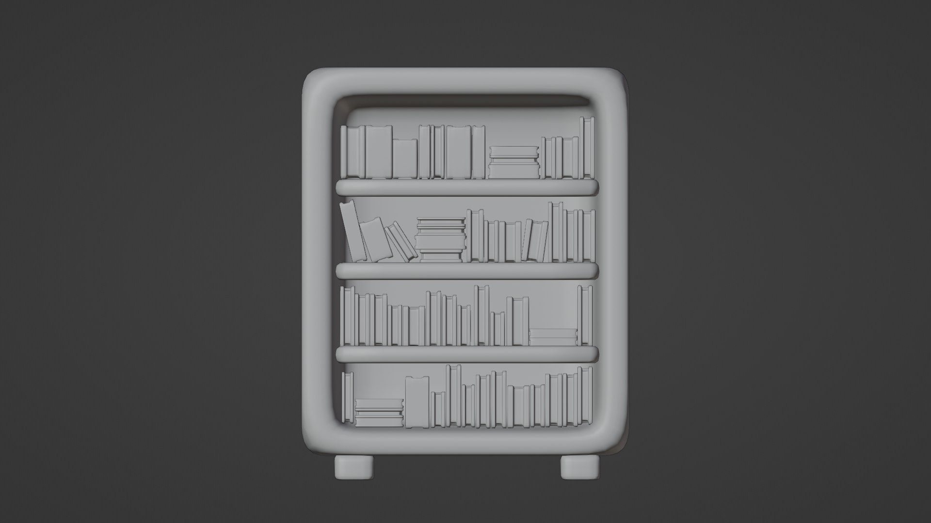 3D Book Case Model - TurboSquid 2020116