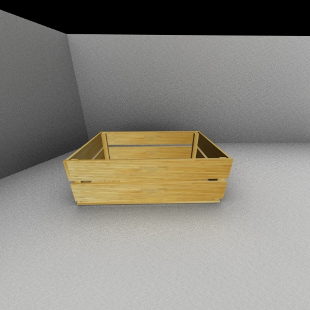 fruit box 3d model
