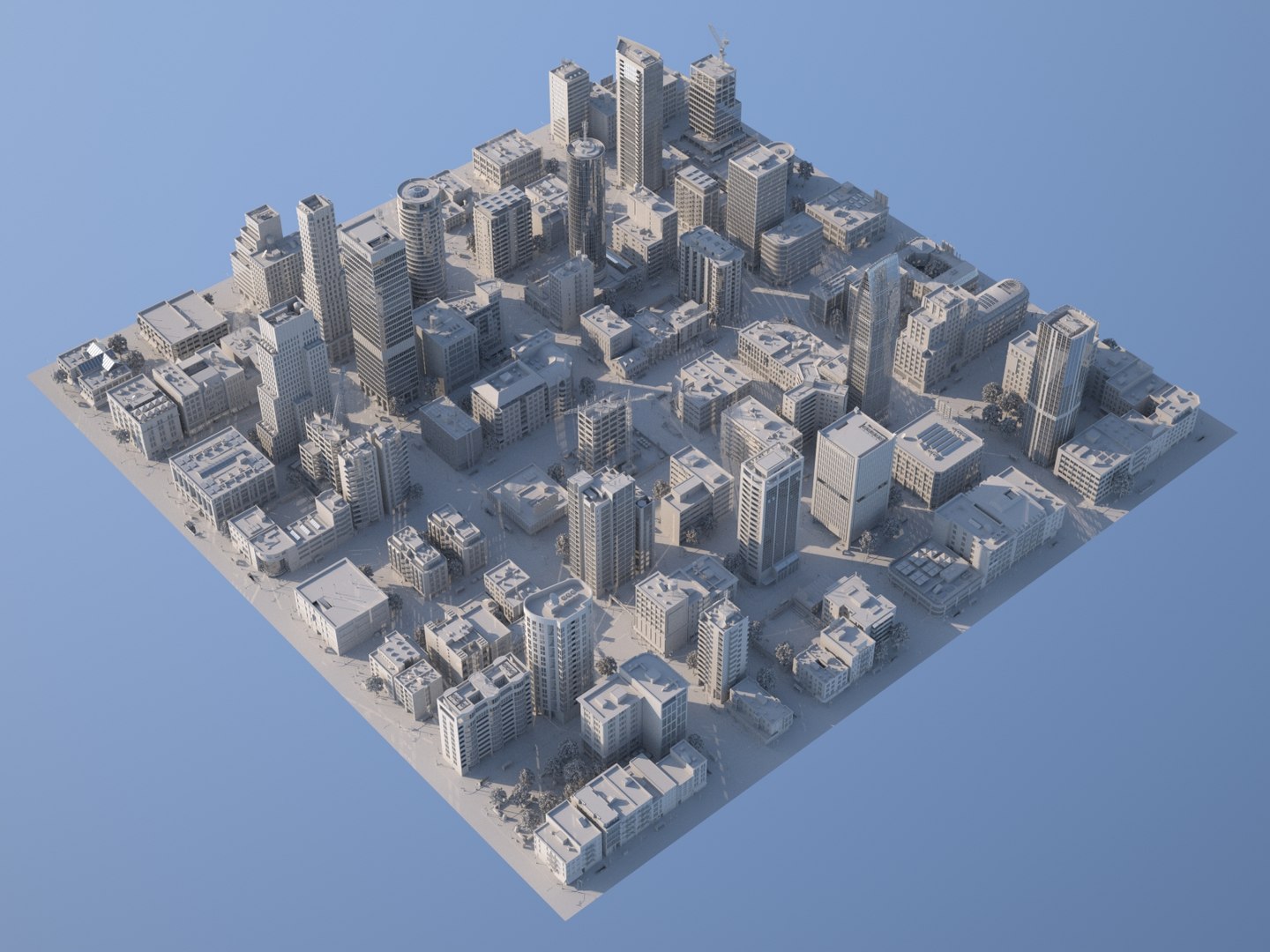 Downtown City Buildings 3D - TurboSquid 1168146