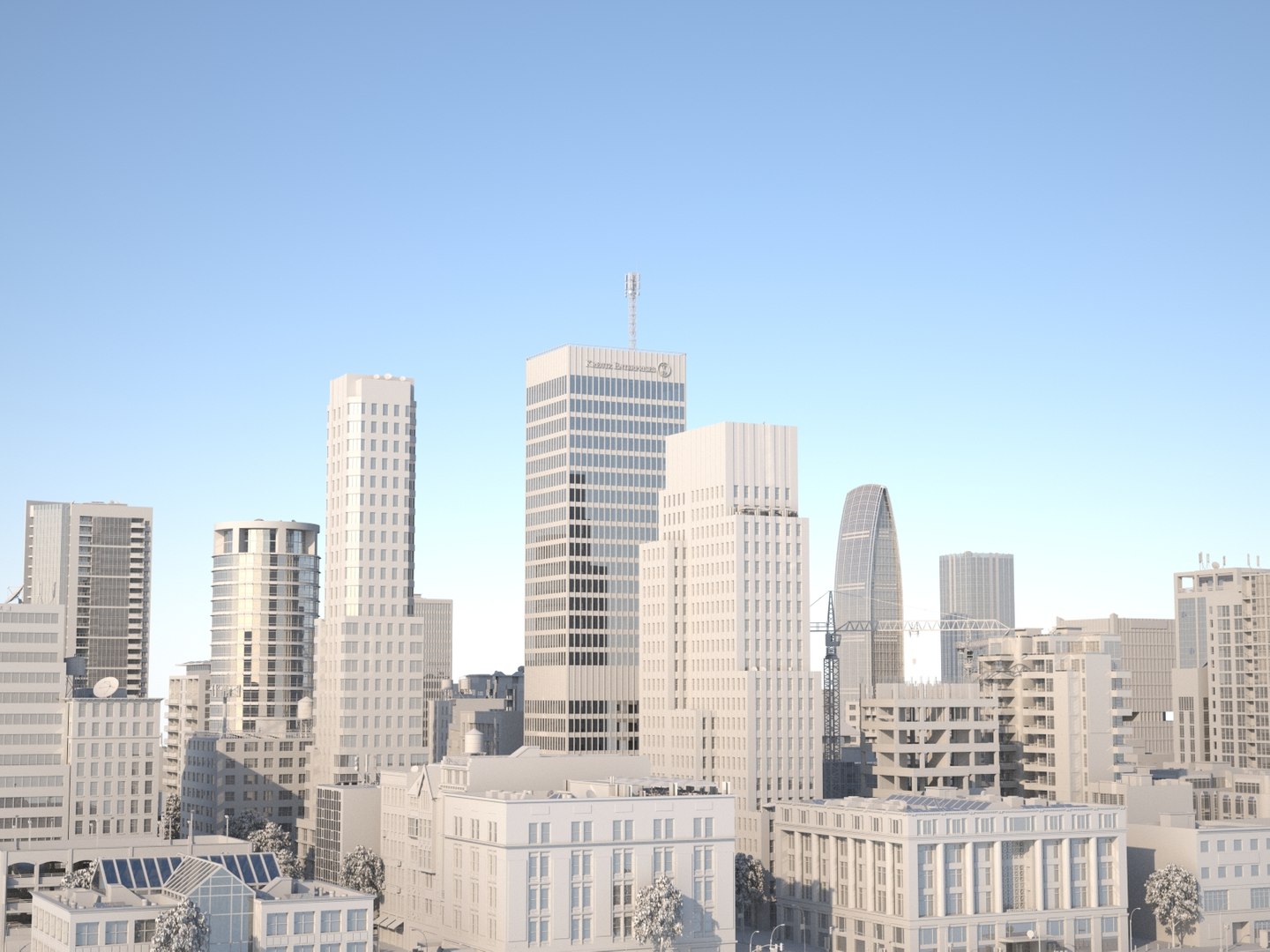 Downtown City Buildings 3D - TurboSquid 1168146