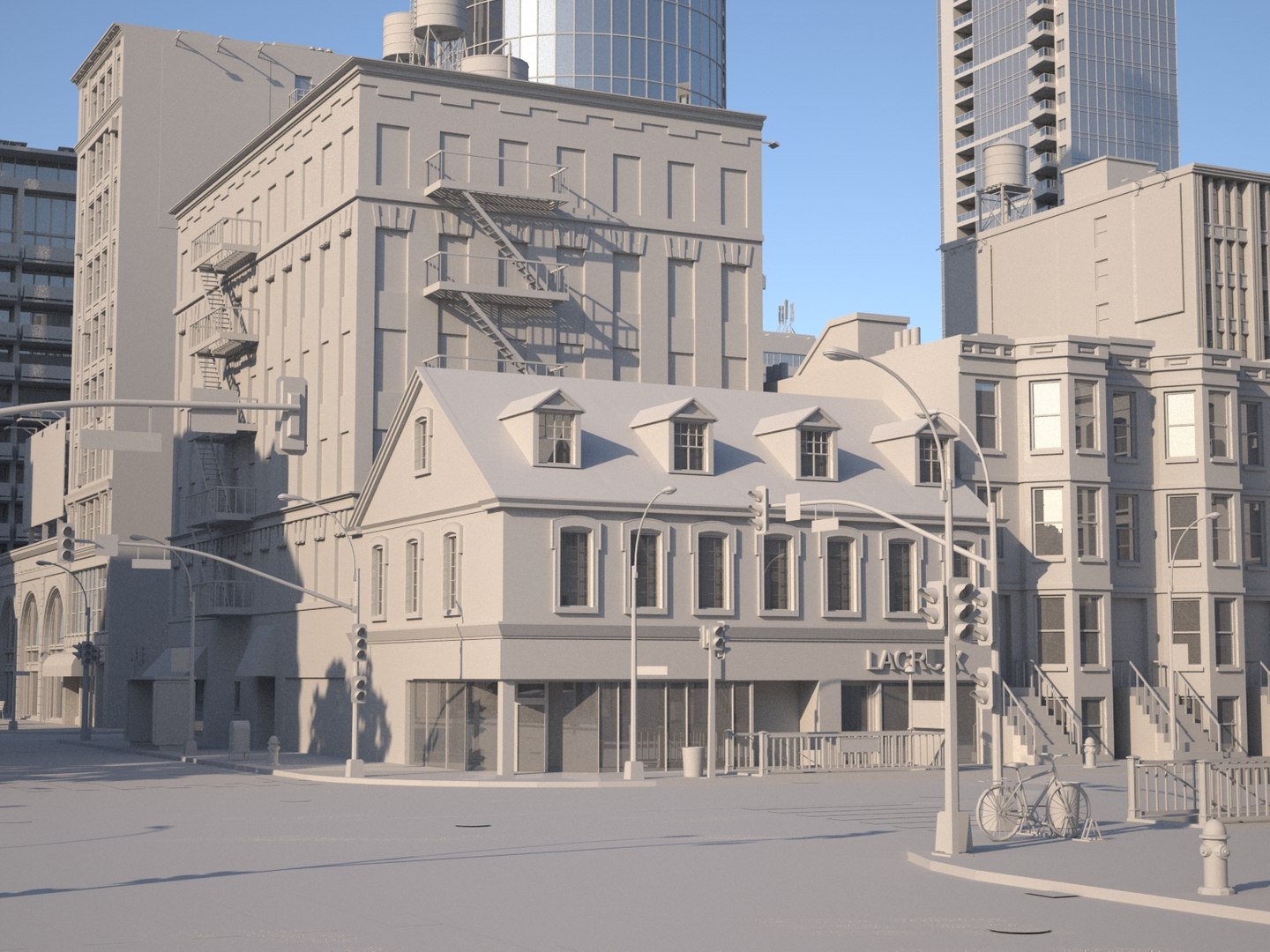 Downtown City Buildings 3D - TurboSquid 1168146