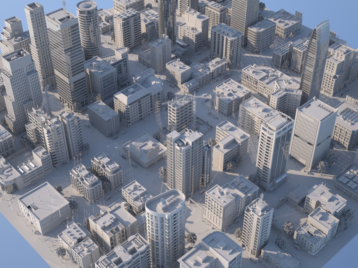 Downtown City Buildings 3D - TurboSquid 1168146