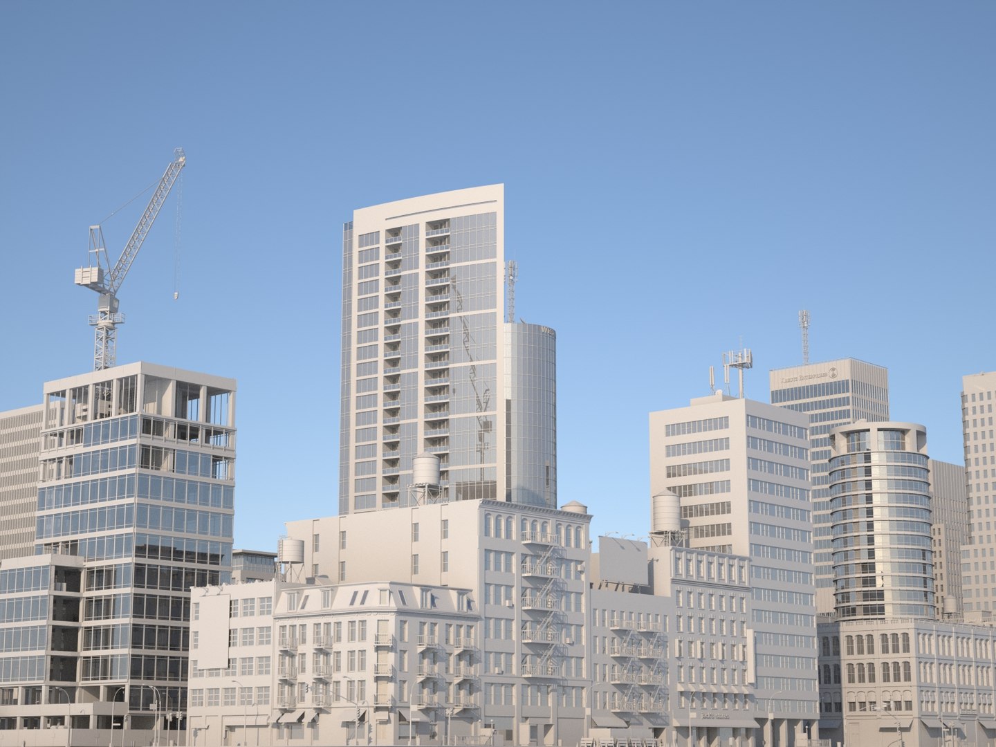 Downtown City Buildings 3D - TurboSquid 1168146