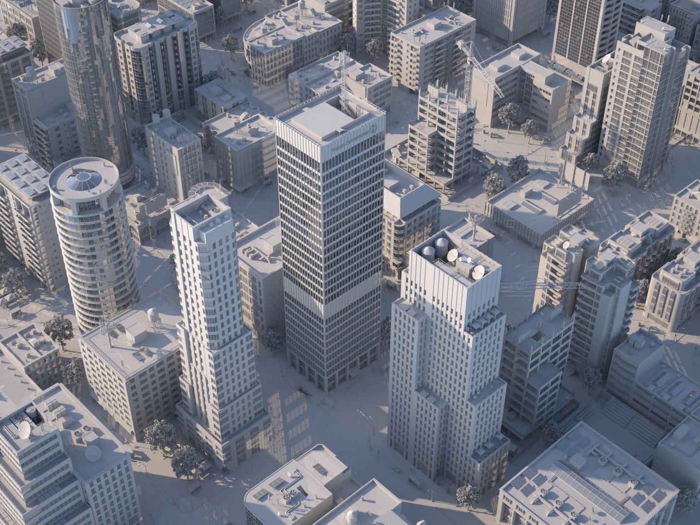 Downtown City Buildings 3D - TurboSquid 1168146