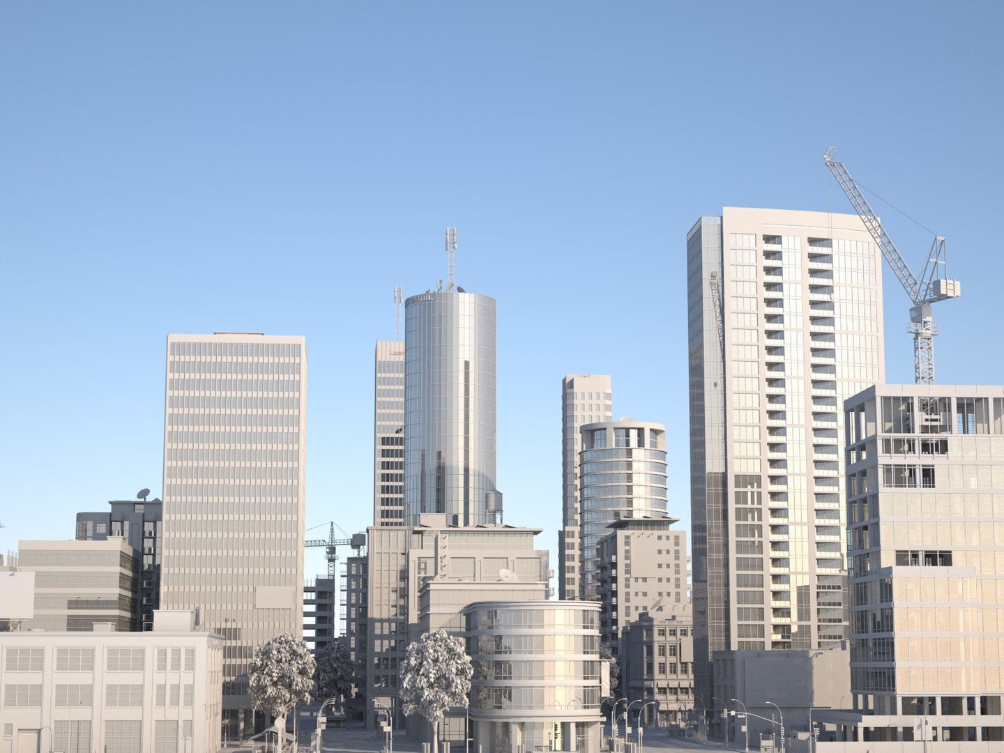 Downtown City Buildings 3D - TurboSquid 1168146
