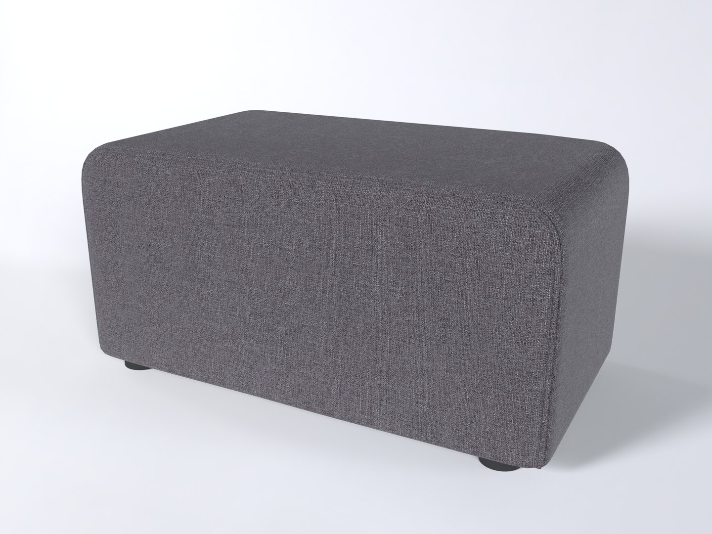 RODEO OTTOMAN DRK GRY ST 3D Model - TurboSquid 1941351