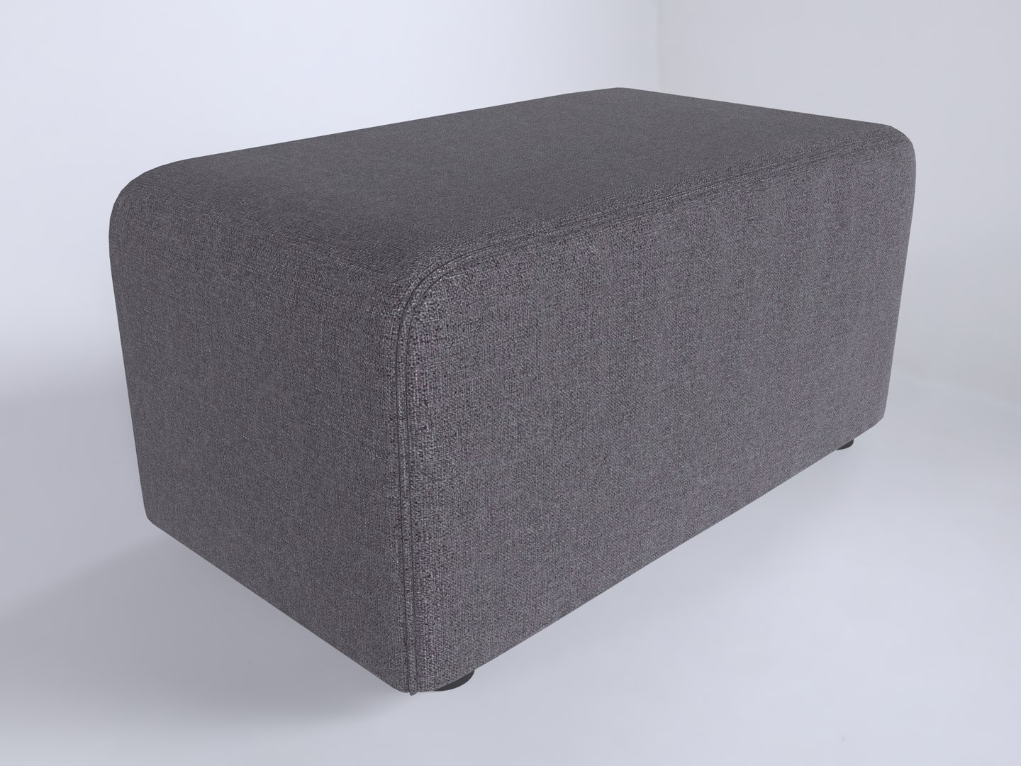 RODEO OTTOMAN DRK GRY ST 3D Model - TurboSquid 1941351