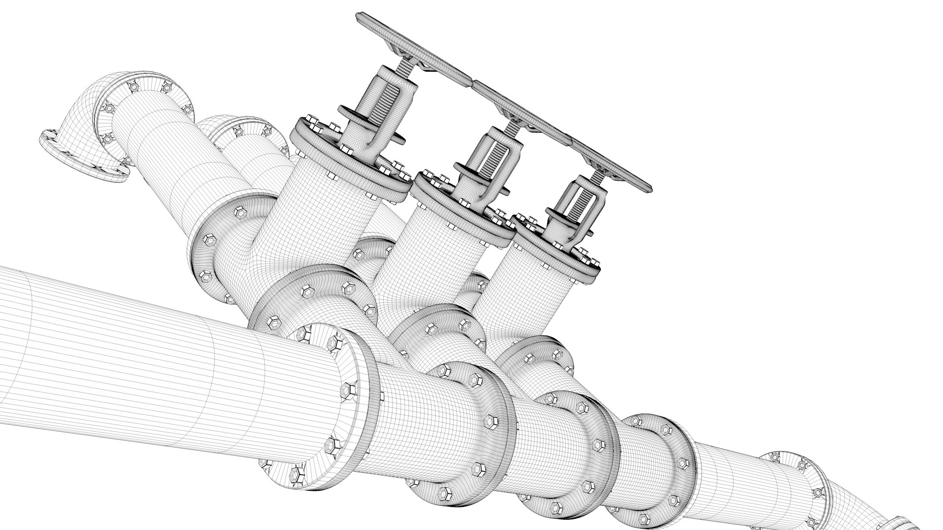 Industrial Pipes 3D model - TurboSquid 1754457