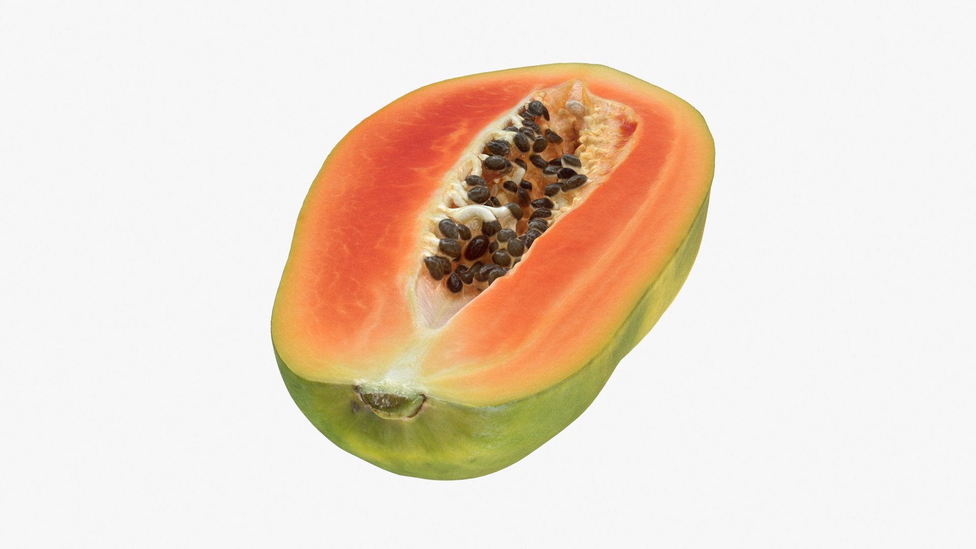 Papaya Half 02 3D Model - TurboSquid 2135763