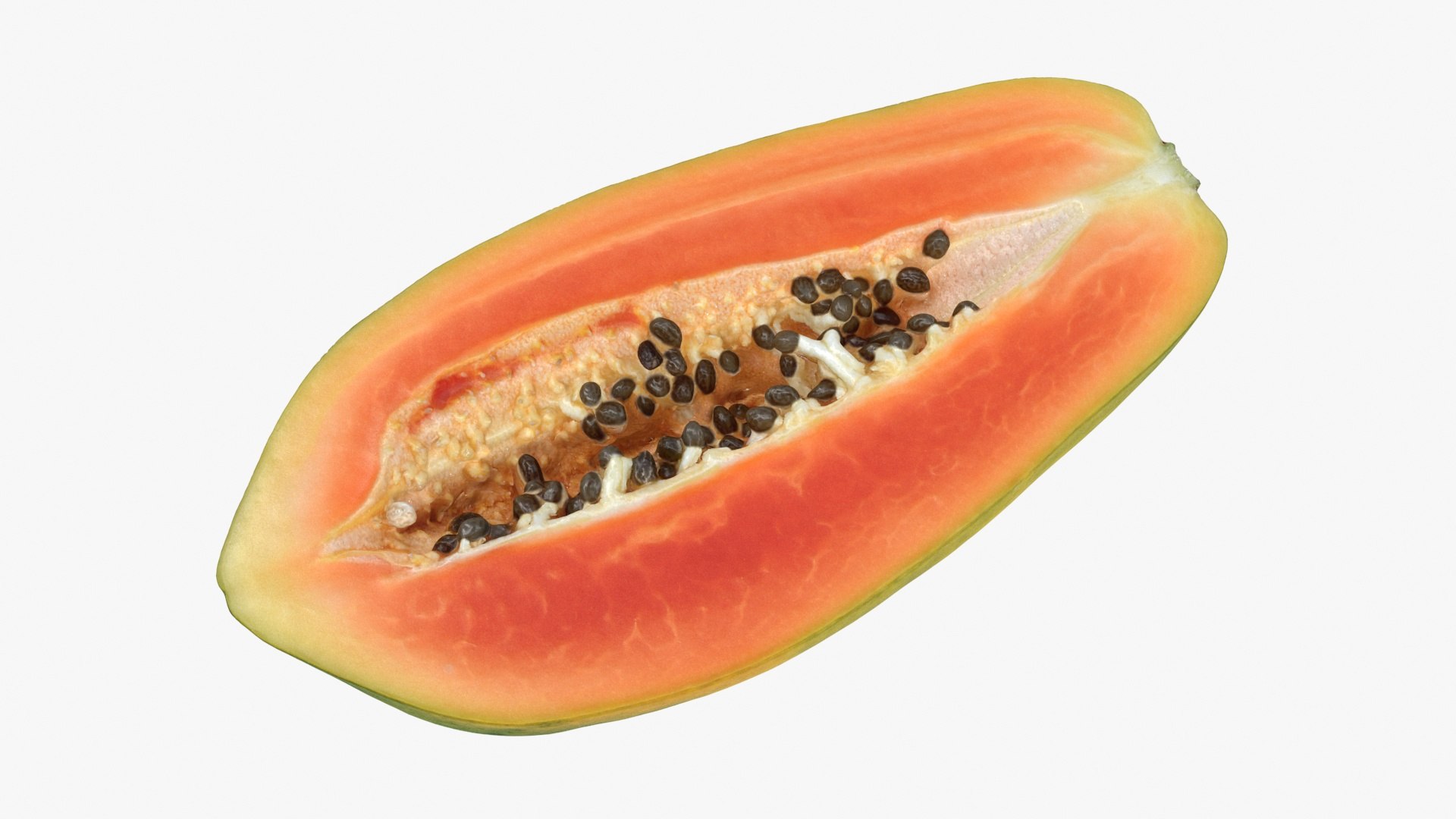 Papaya Half 02 3D Model - TurboSquid 2135763