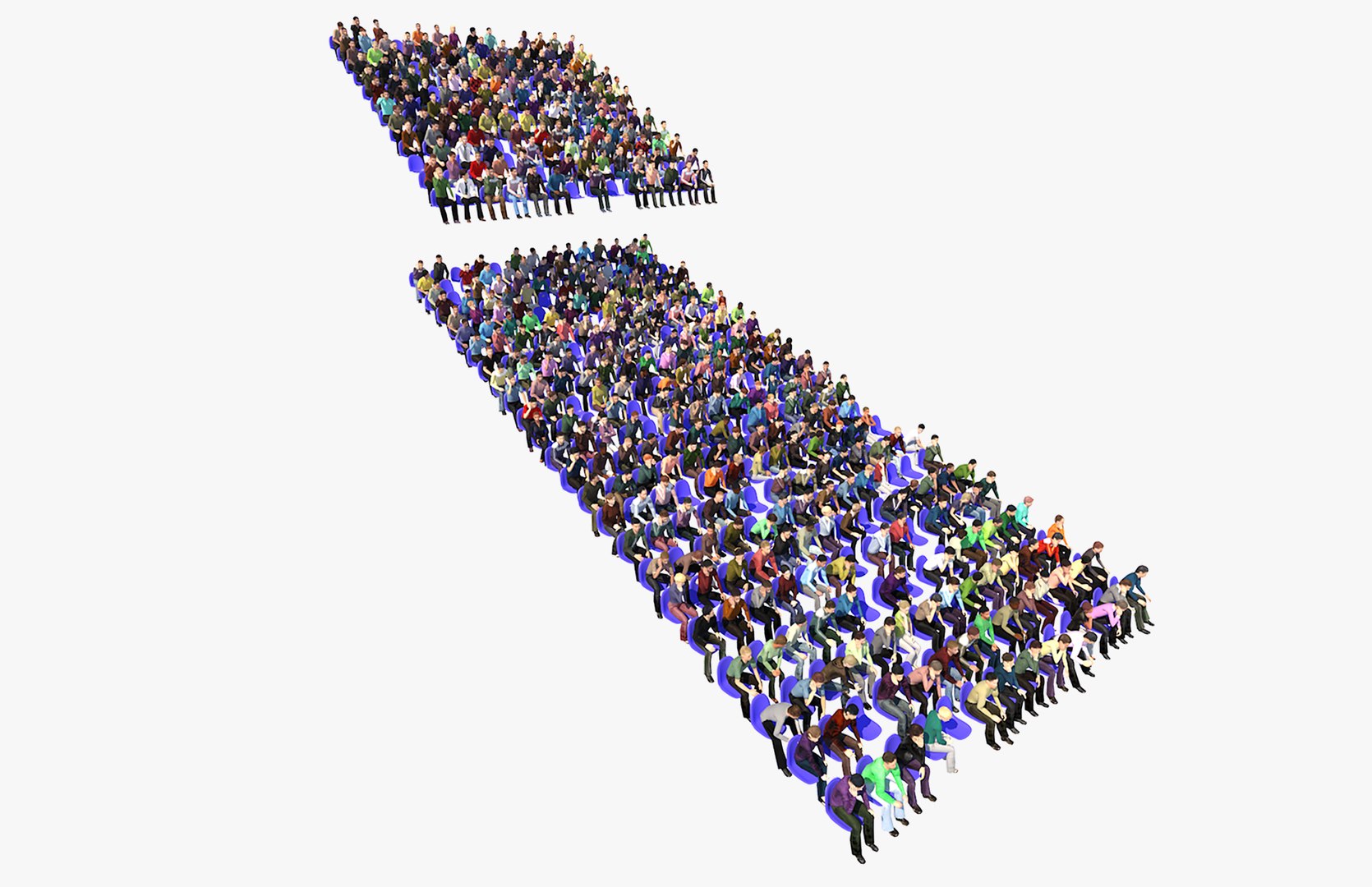 American Football Stadium With Audience Model - TurboSquid 2014883