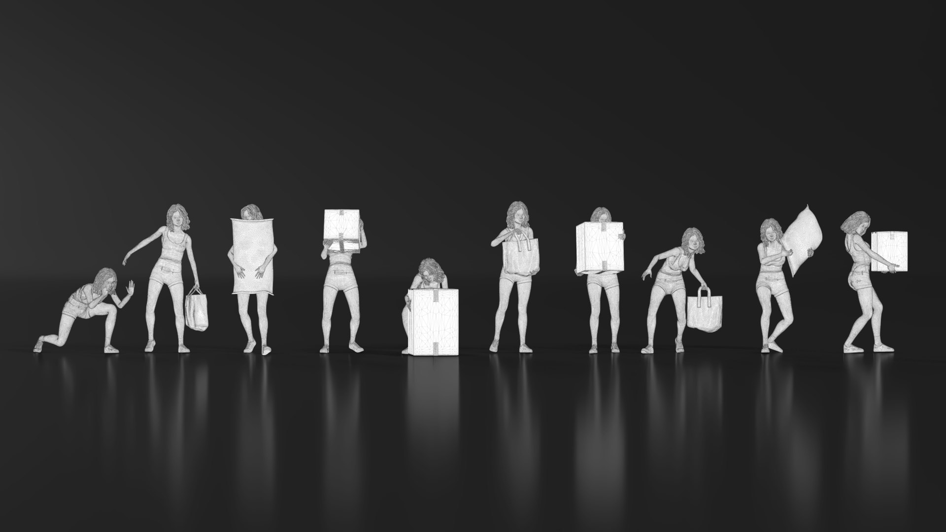 HD People 07 Carrying Model - TurboSquid 1882815