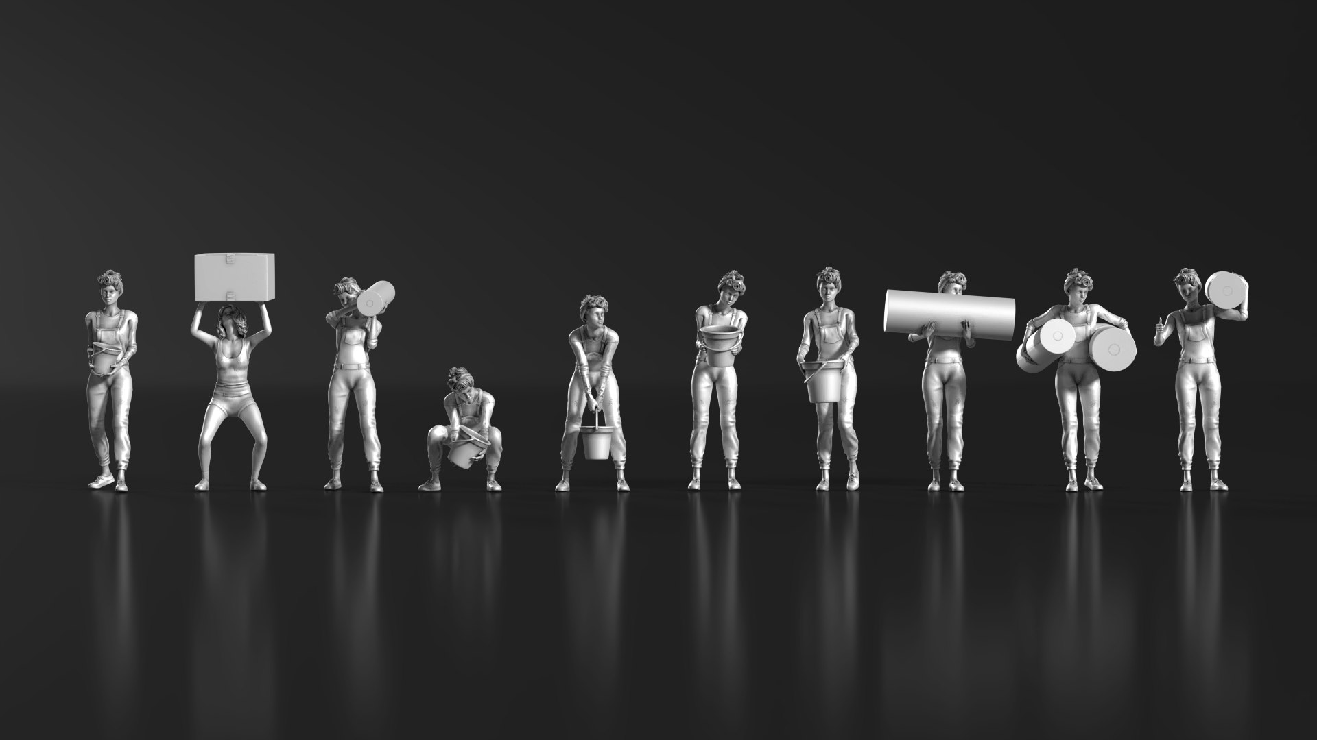 HD People 07 Carrying Model - TurboSquid 1882815