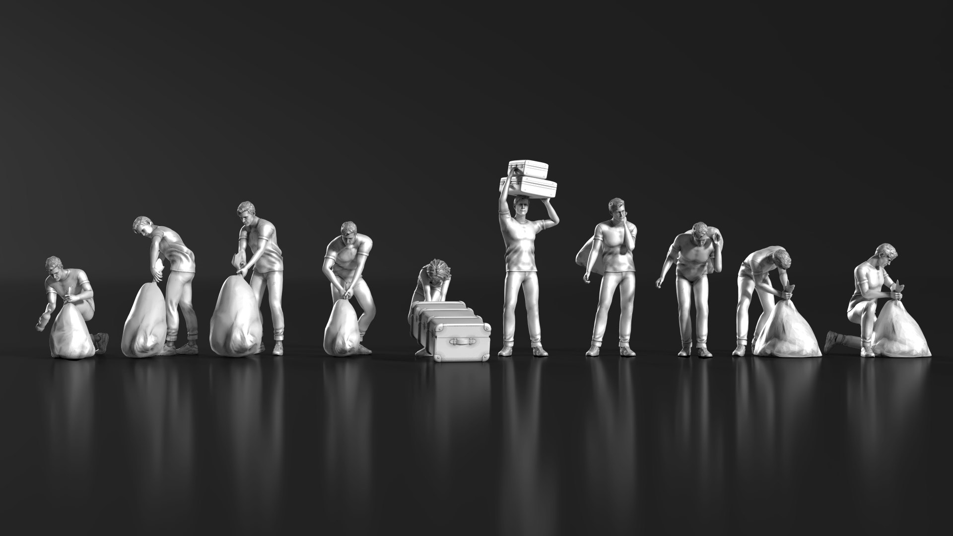 HD People 07 Carrying Model - TurboSquid 1882815