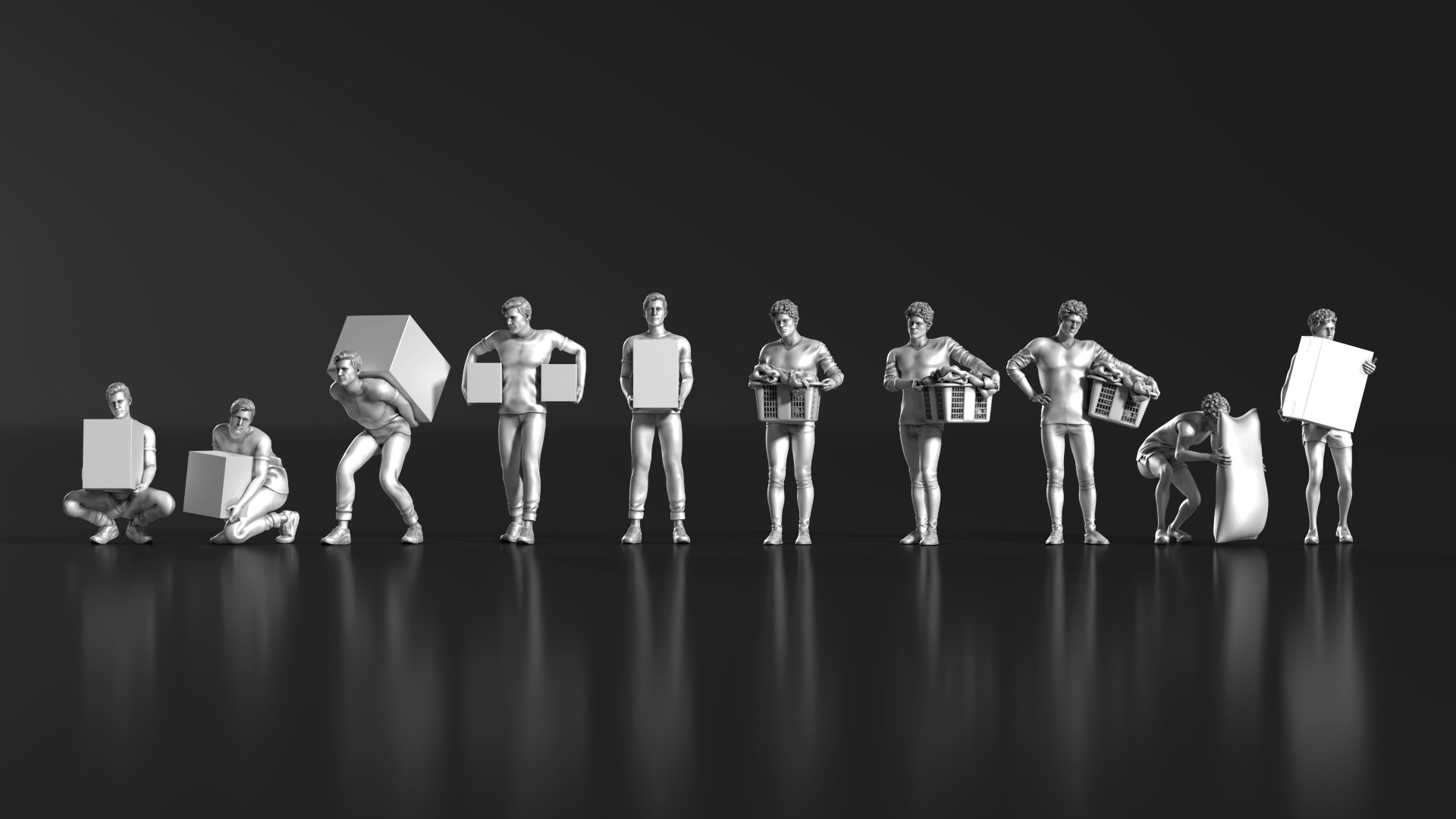 HD People 07 Carrying Model - TurboSquid 1882815