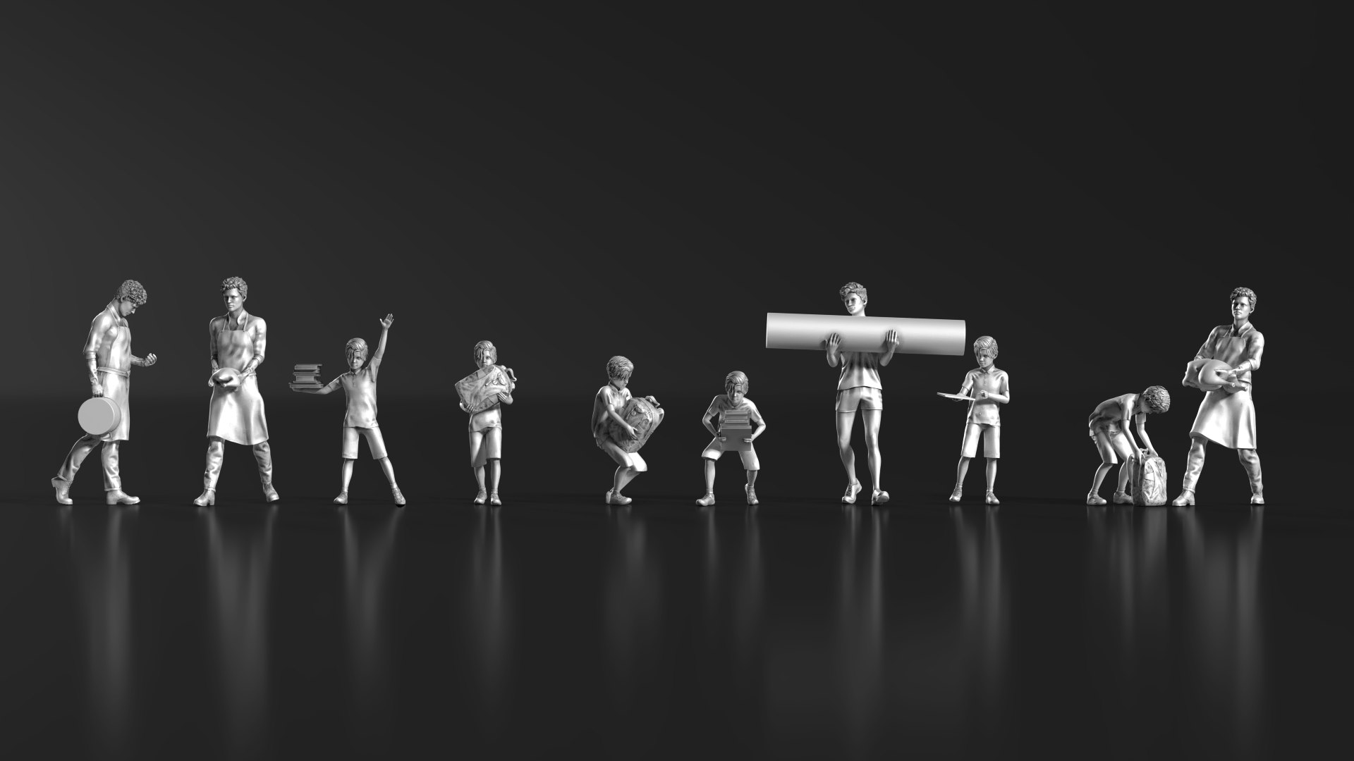 HD People 07 Carrying Model - TurboSquid 1882815