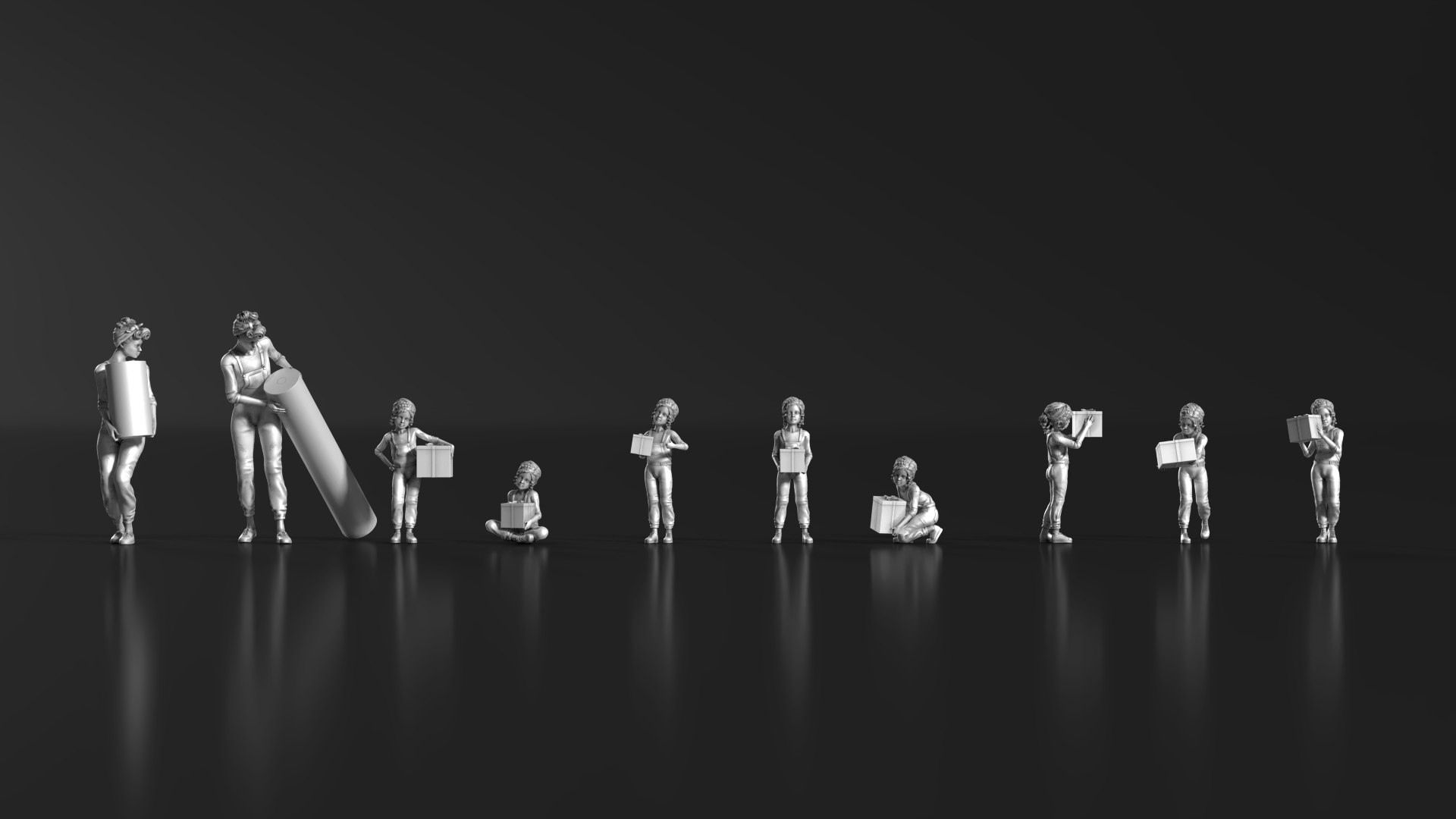 HD People 07 Carrying Model - TurboSquid 1882815