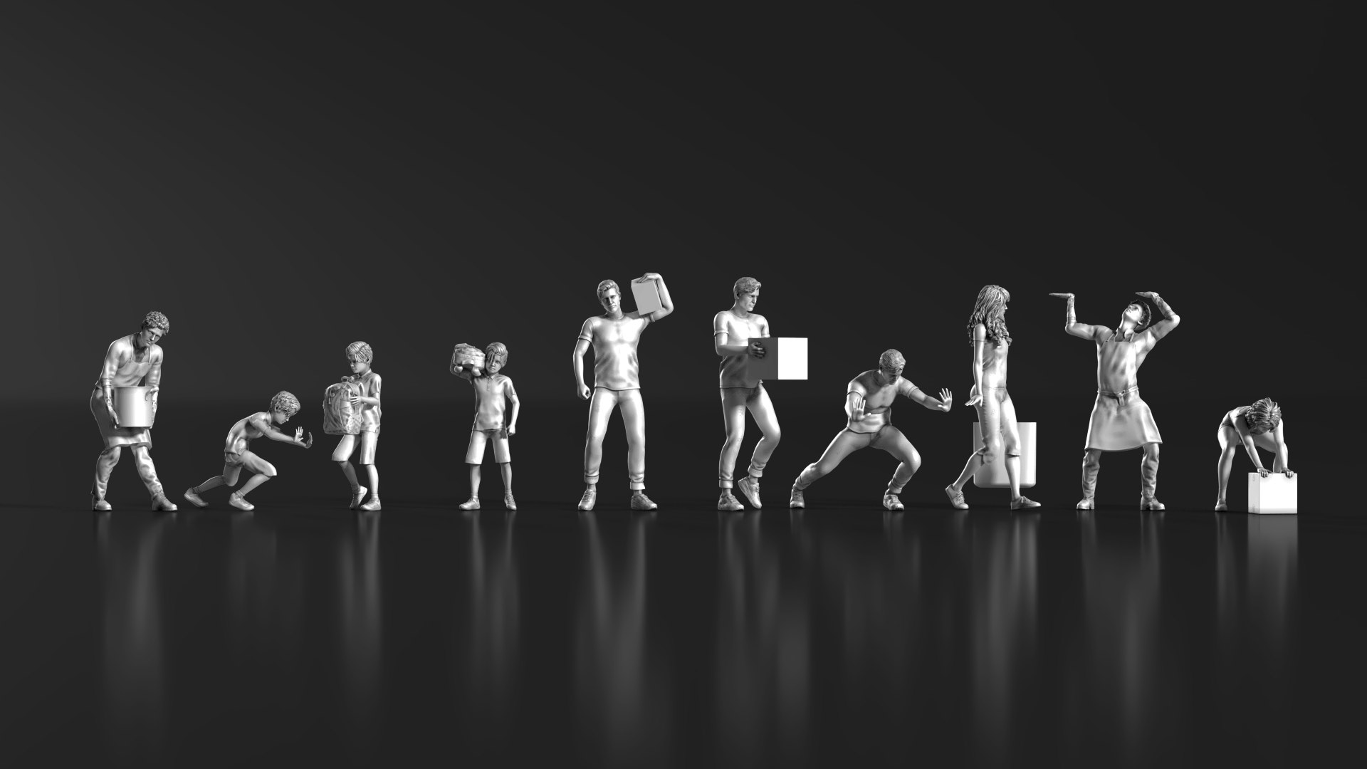 HD People 07 Carrying Model - TurboSquid 1882815